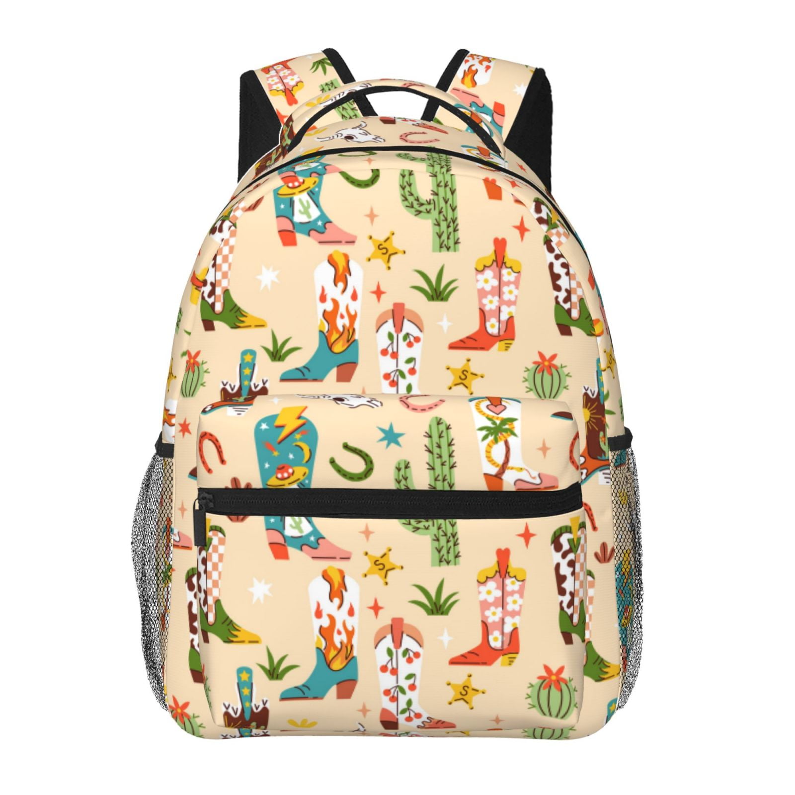 Defioc Groovy American Western Footwear Pattern Laptop Backpack,Travel ...