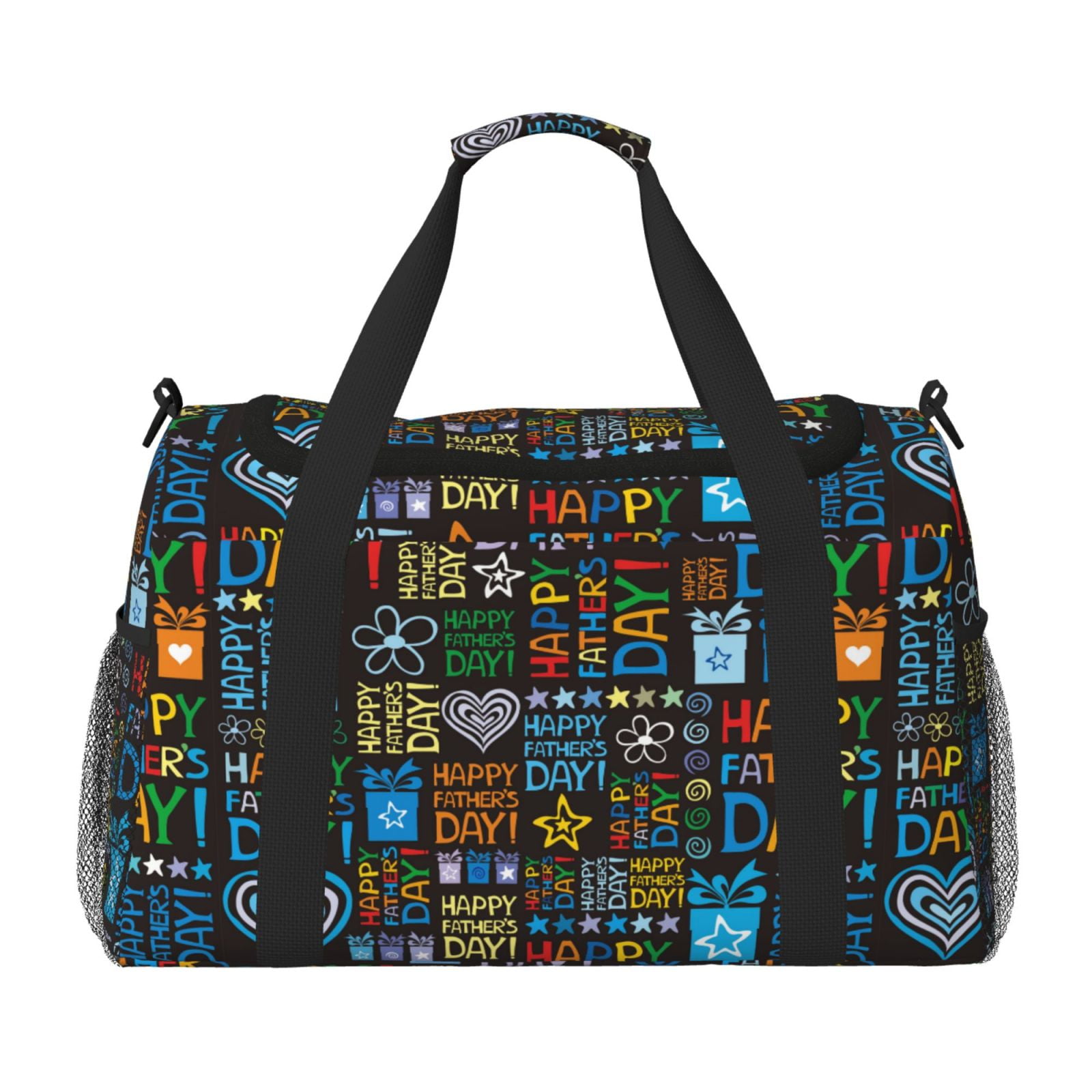 Defioc Happy Father Day Print Hand Travel Bag - Foldable Travel Duffel ...