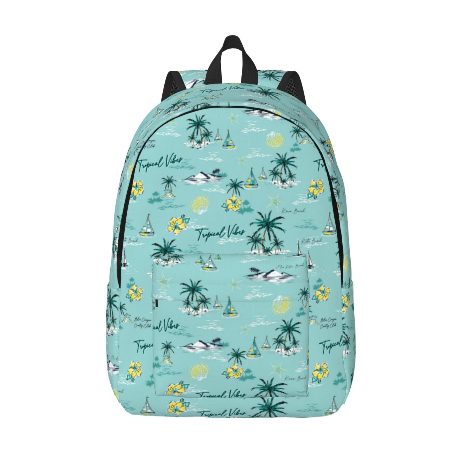Defioc Hawaiian Style for Canvas Backpack,Travel Rucksack Unisex ...