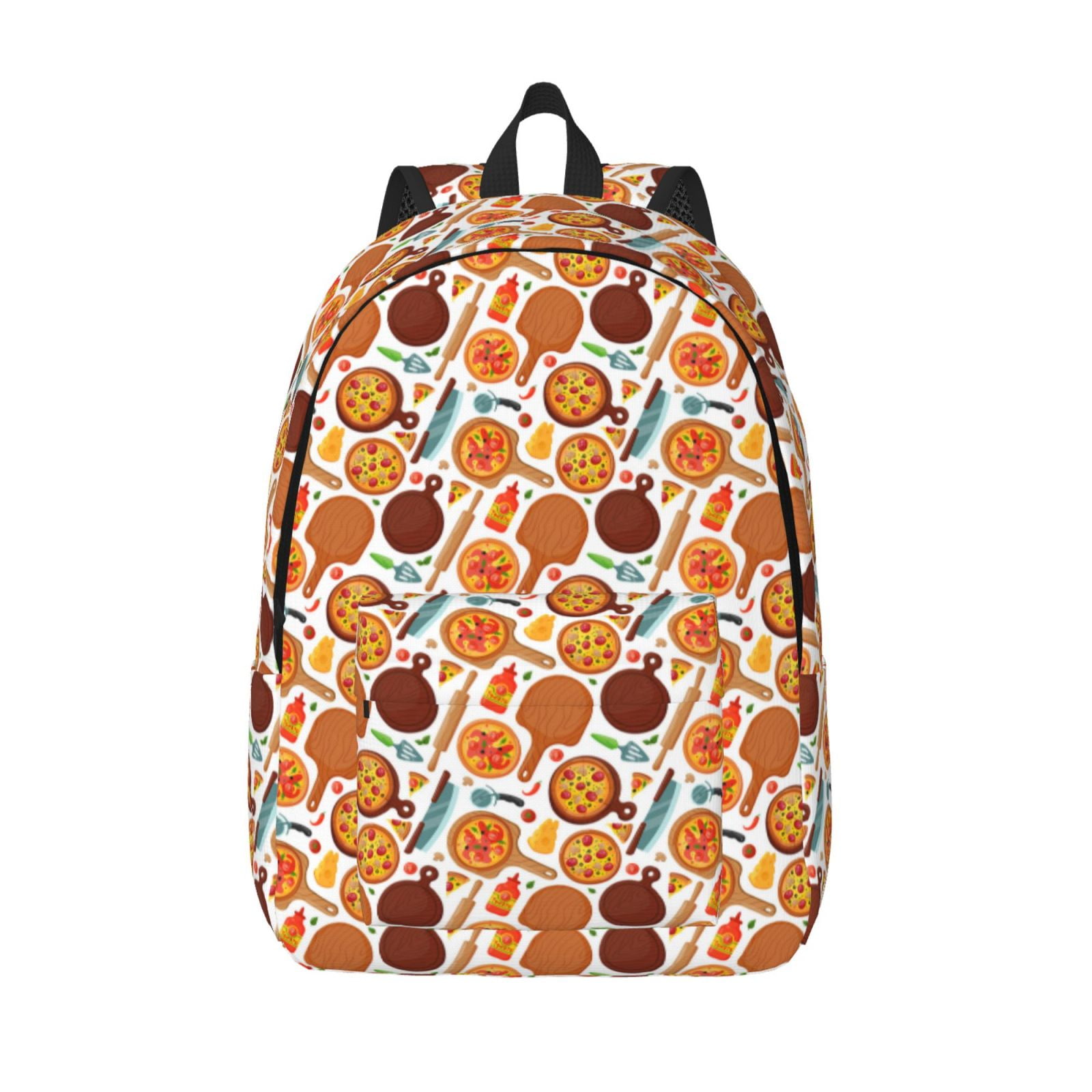 Defioc Hot Fresh Pizza for Canvas Backpack,Travel Rucksack Unisex ...