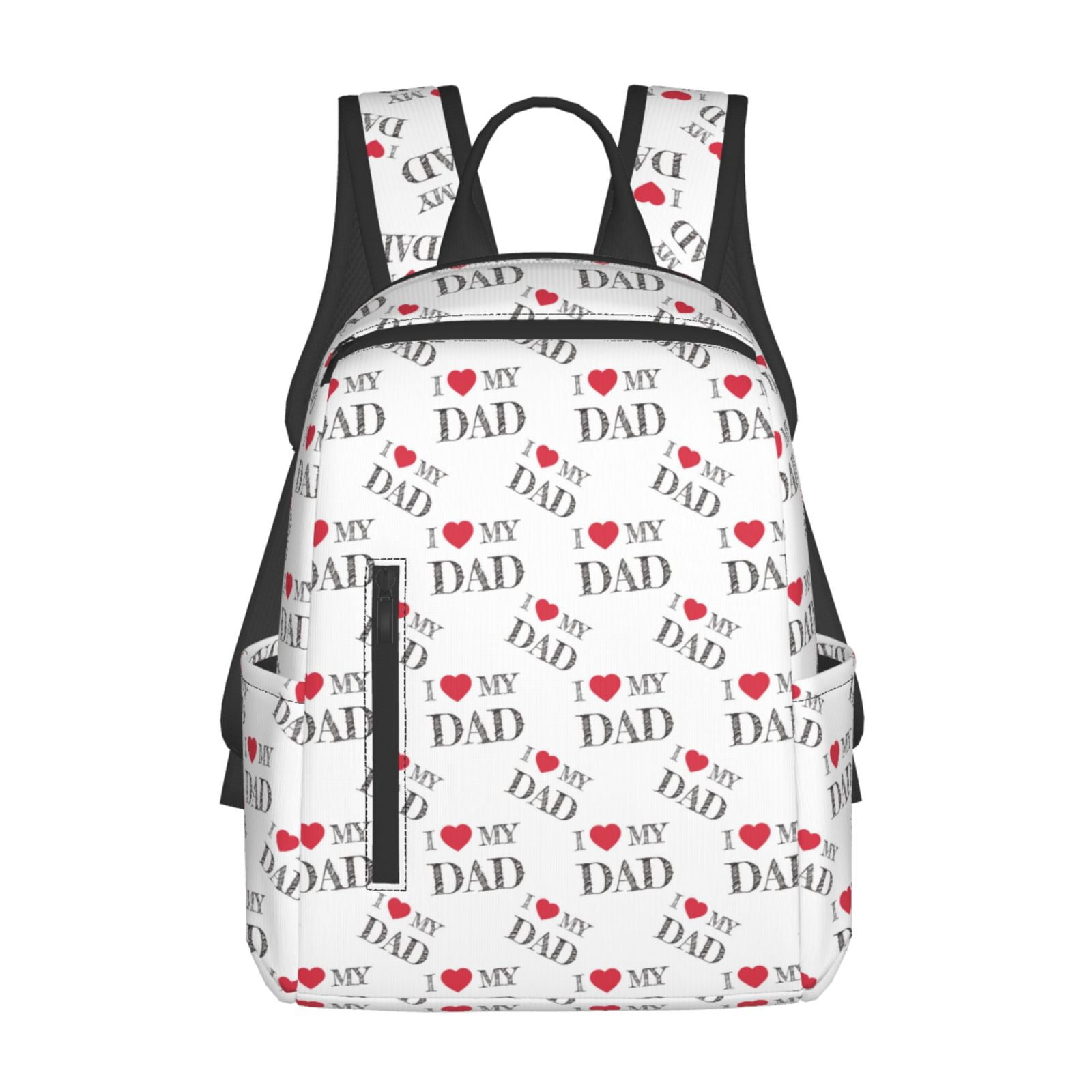 Defioc I Love My Dad Pattern Travel Laptop Backpack,Lightweight ...