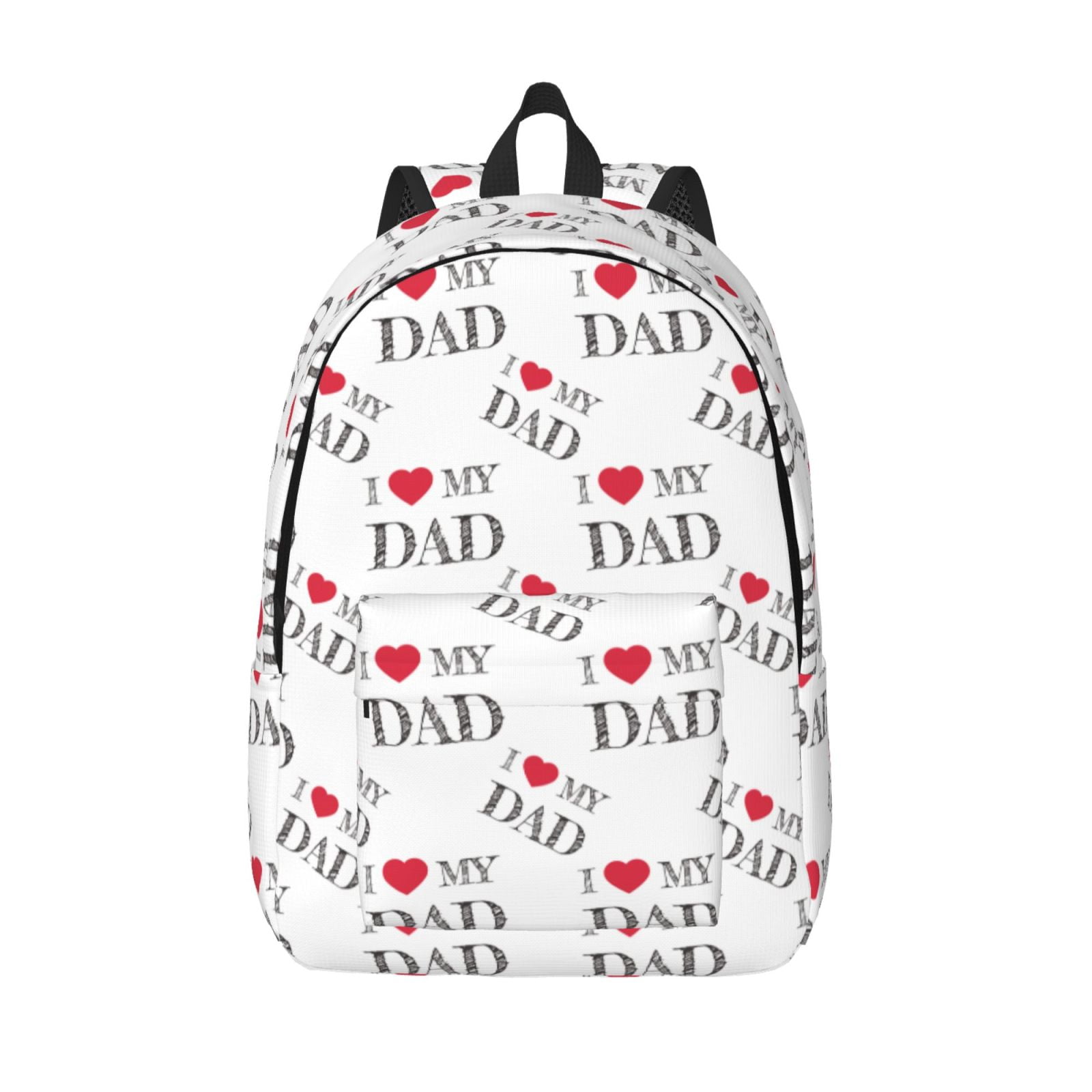 Defioc I Love My Dad for Canvas Backpack,Travel Rucksack Unisex ...