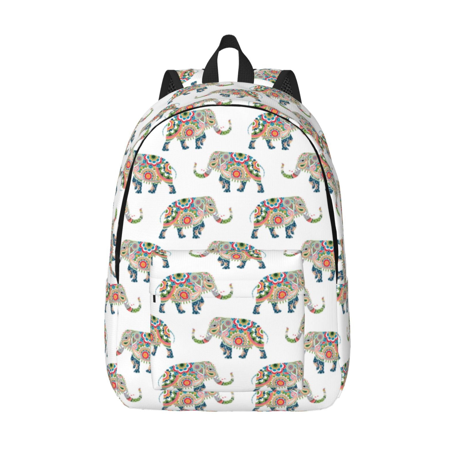 Defioc Indian Elephant for Canvas Backpack,Travel Rucksack Unisex ...