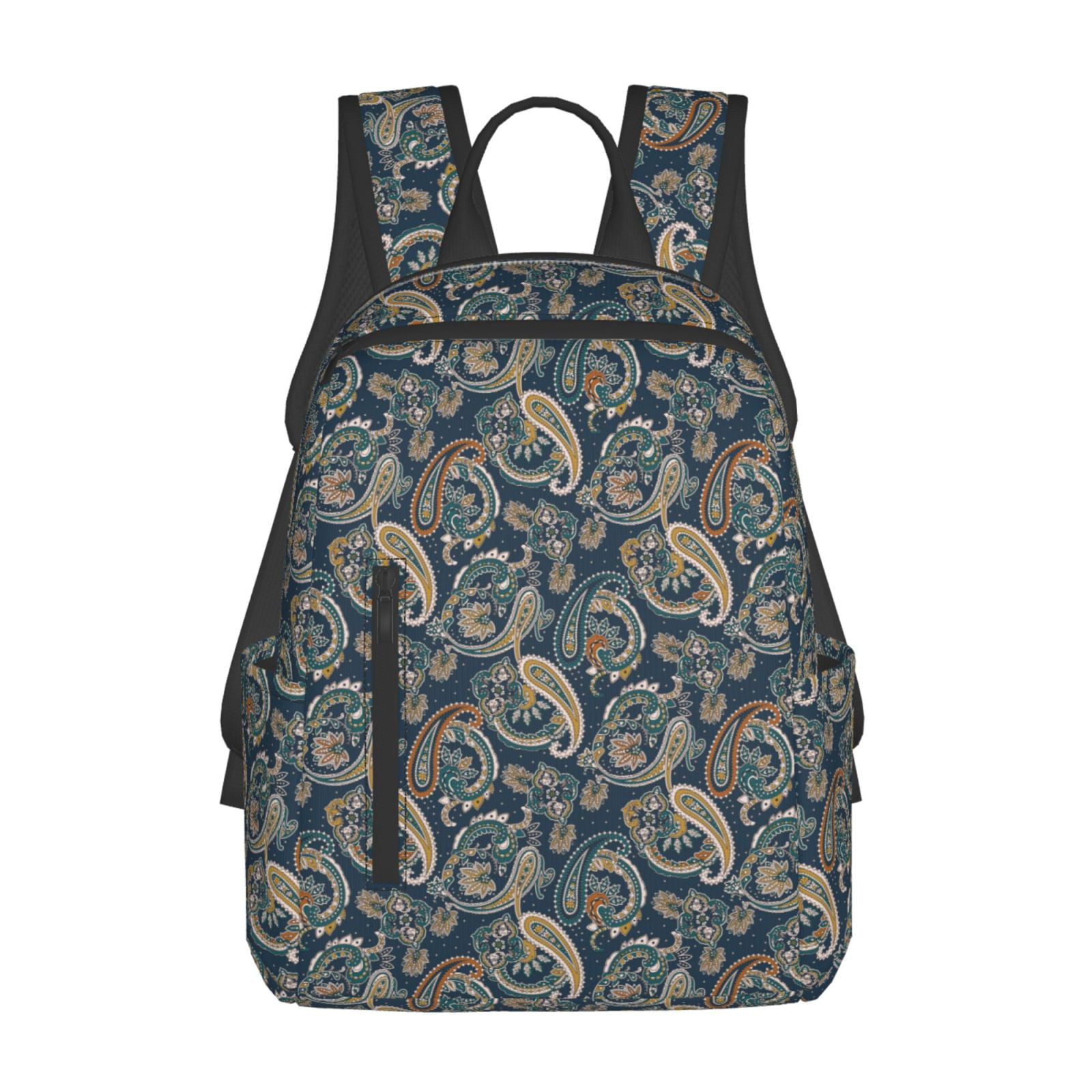 Defioc Indian Paisley 2 Pattern Travel Laptop Backpack,Lightweight ...