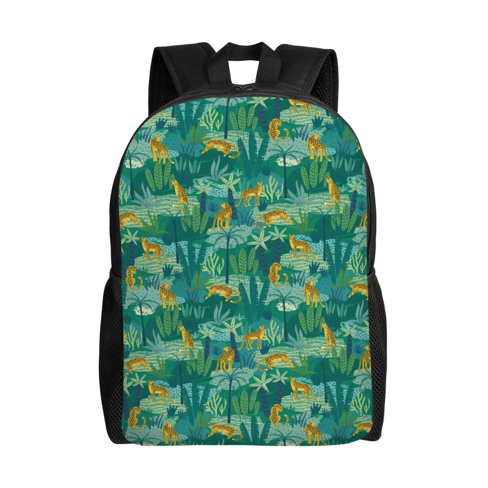 Defioc Jungle Leopard Print Backpack -Travel,or Work Bookbag Daypacks ...