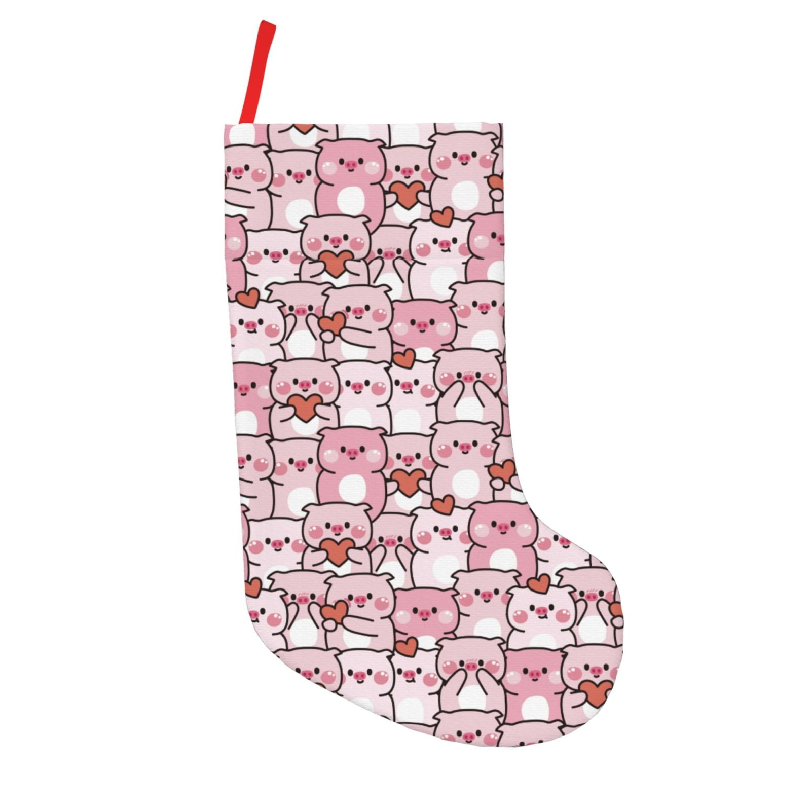 Defioc Kawaii Pig for Christmas Stockings 18" Personalized Holiday ...