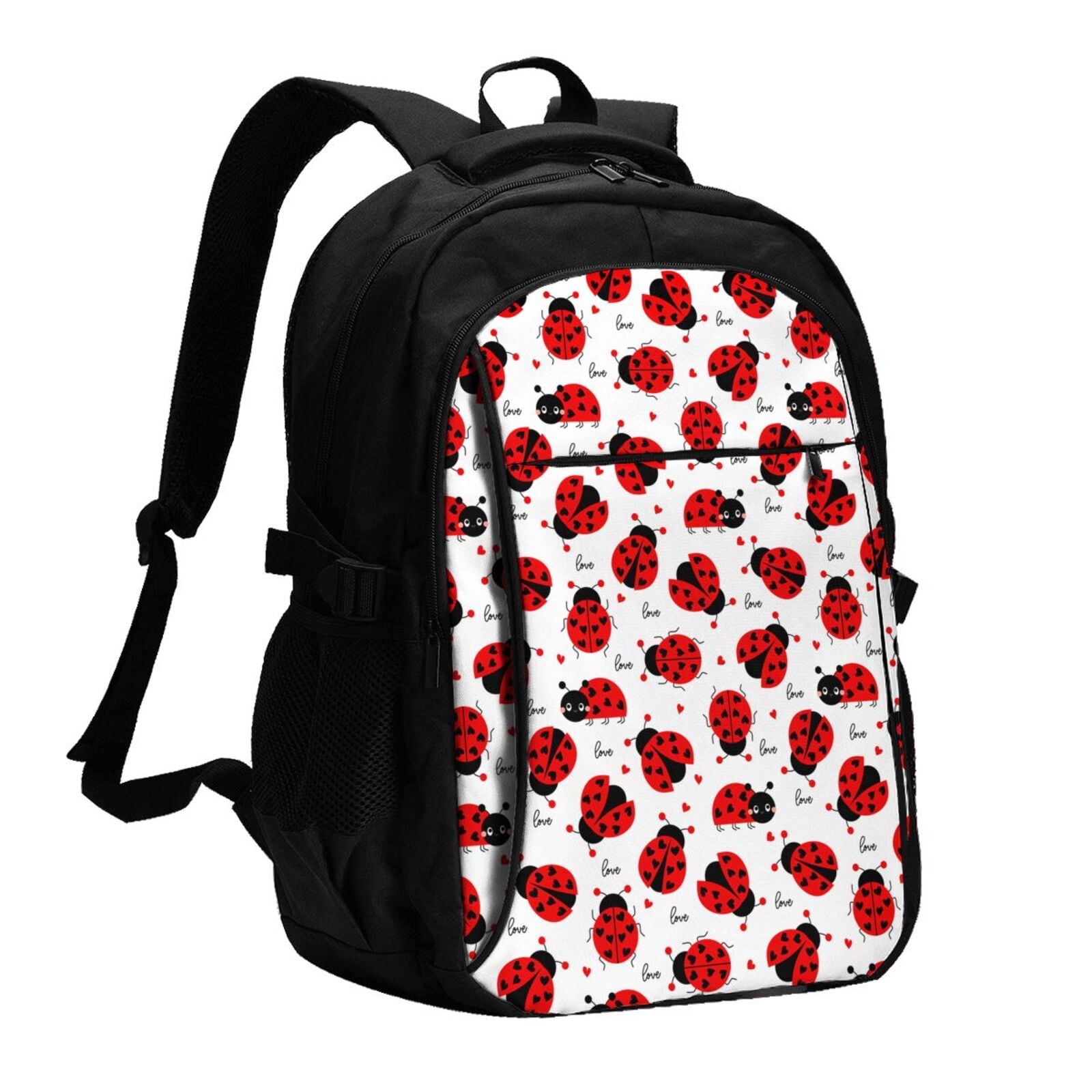 Defioc Ladybug And Heart for Travel Backpack for Women,15.6 inch Laptop ...