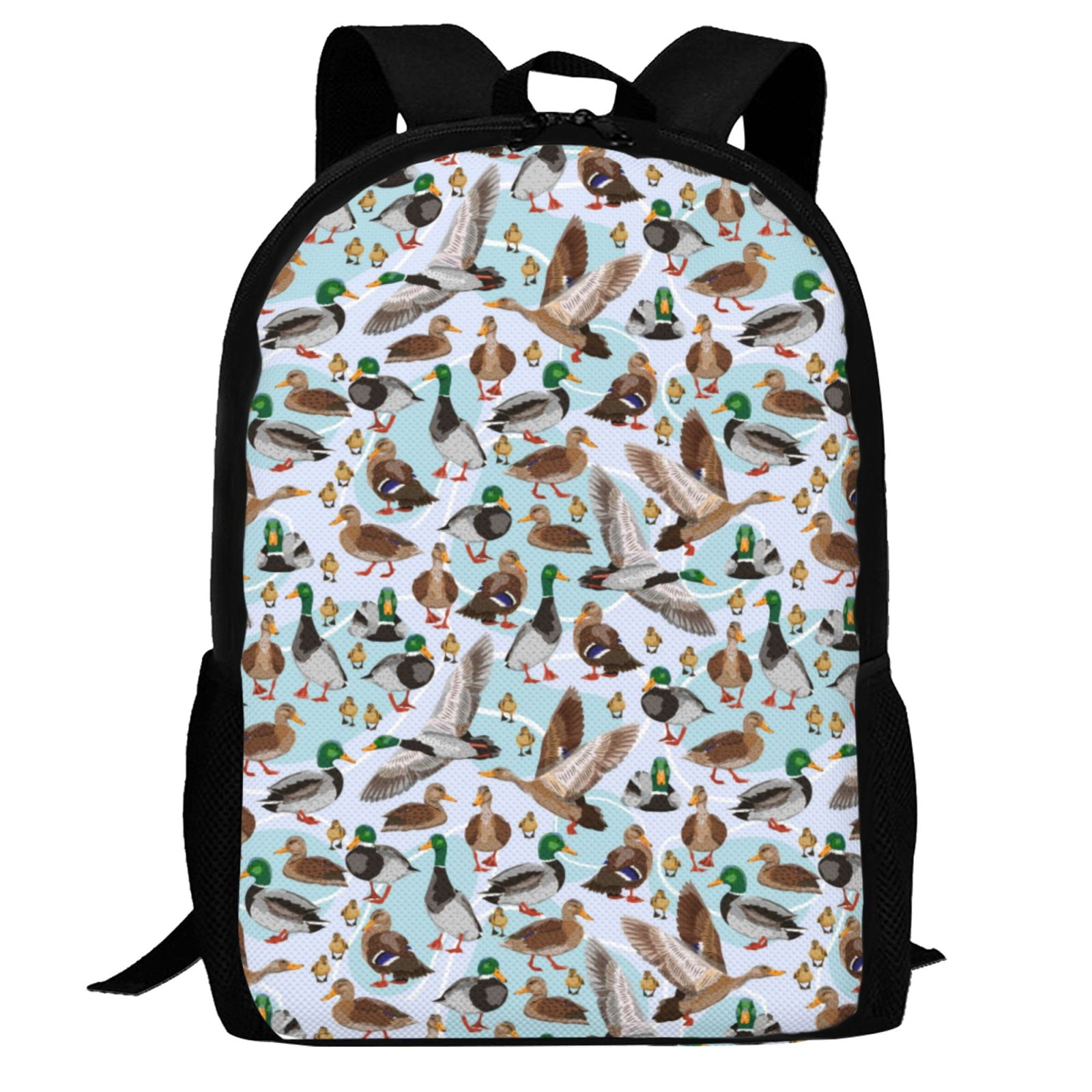 Defioc Mallard Ducks Wild Birds1 Pattern Carry on Backpack,16.5x12.5x5 ...