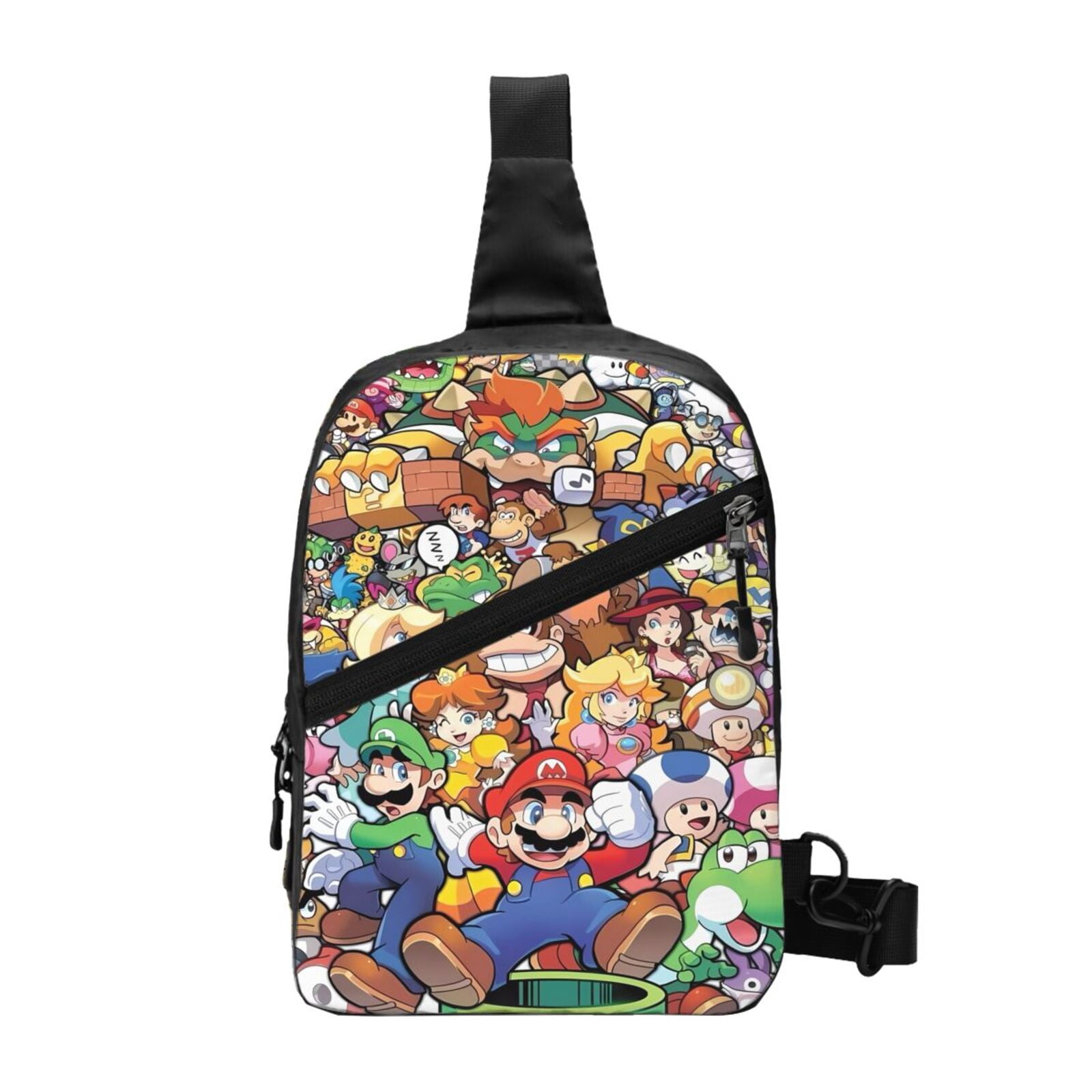 Defioc Mario Pattern Foldable Crossbody Sling Backpack,Sling Bag Travel ...