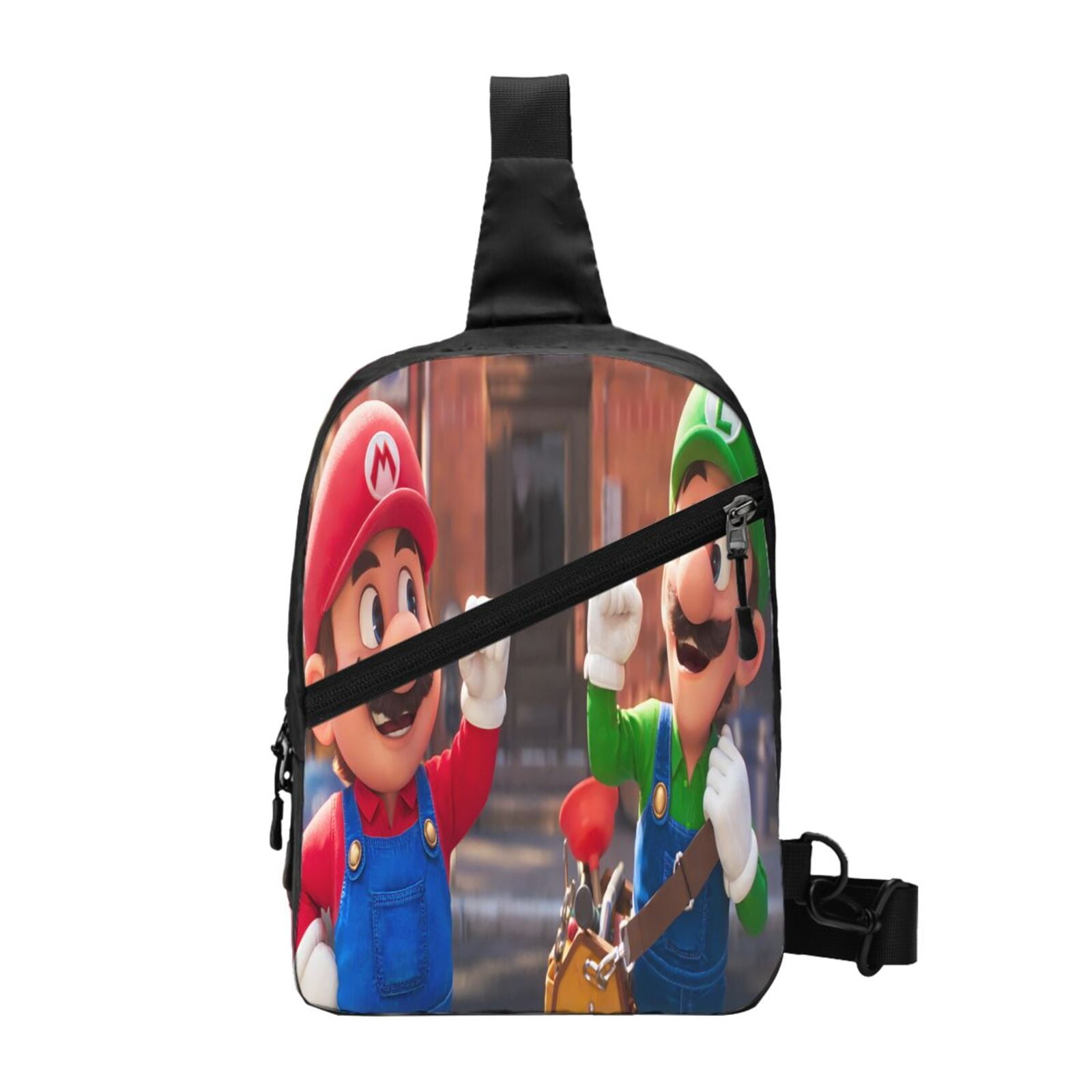 Defioc Mario Pattern Foldable Crossbody Sling Backpack,Sling Bag Travel ...