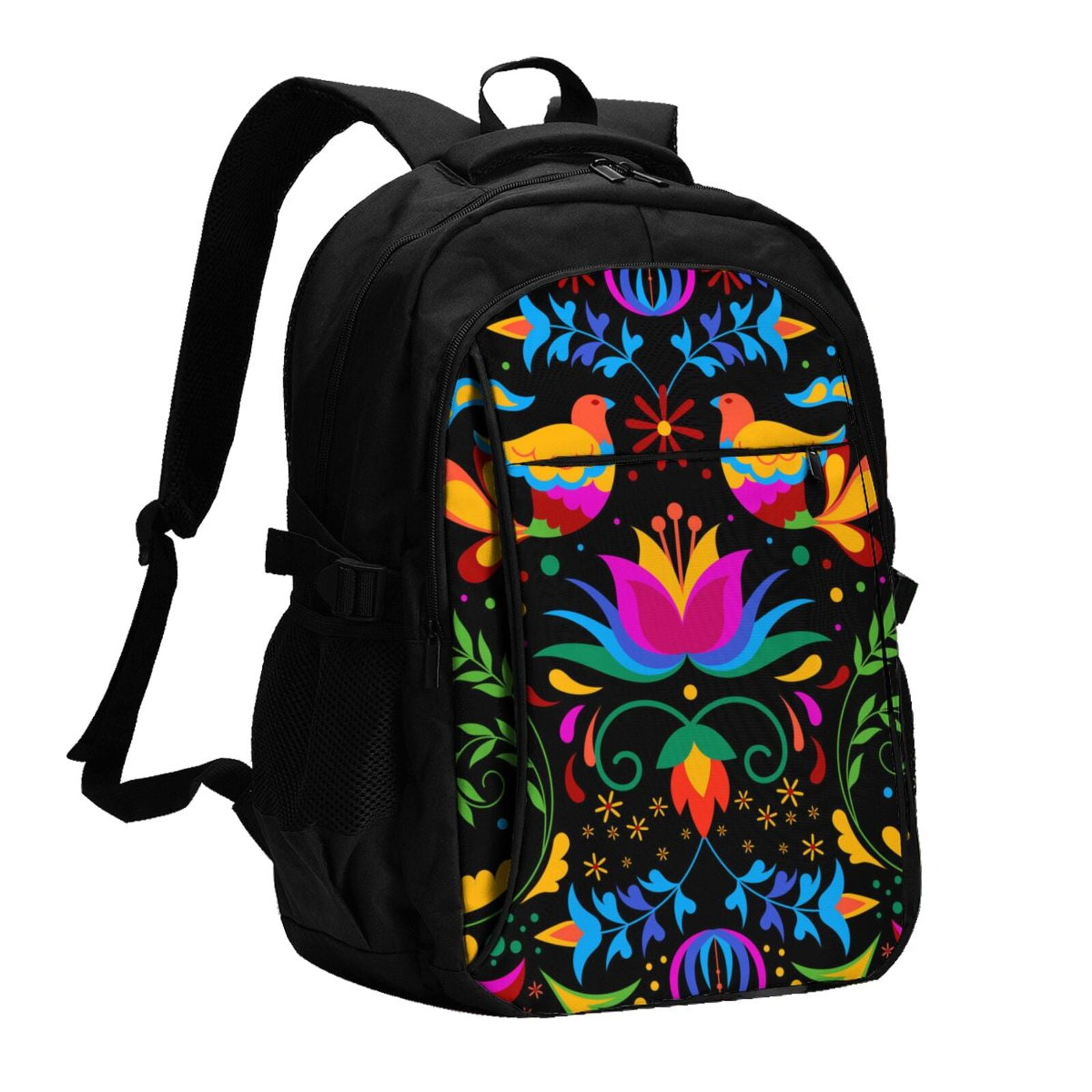 Defioc Mexican Flower Traditional1 for Travel Backpack for Women,15.6 ...