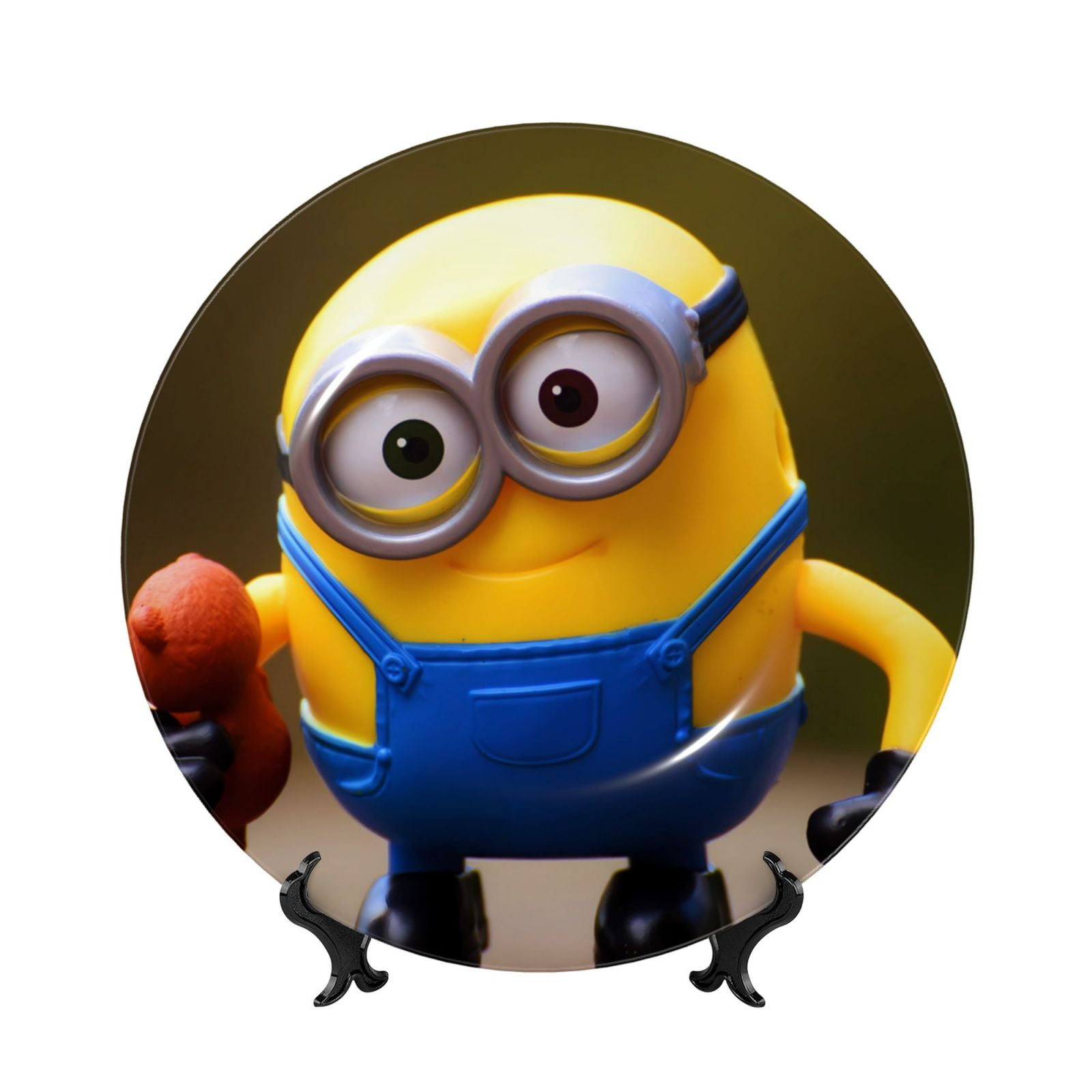 Defioc Minions Pattern Bone China Decorative Plate, Ceramic Dinner ...