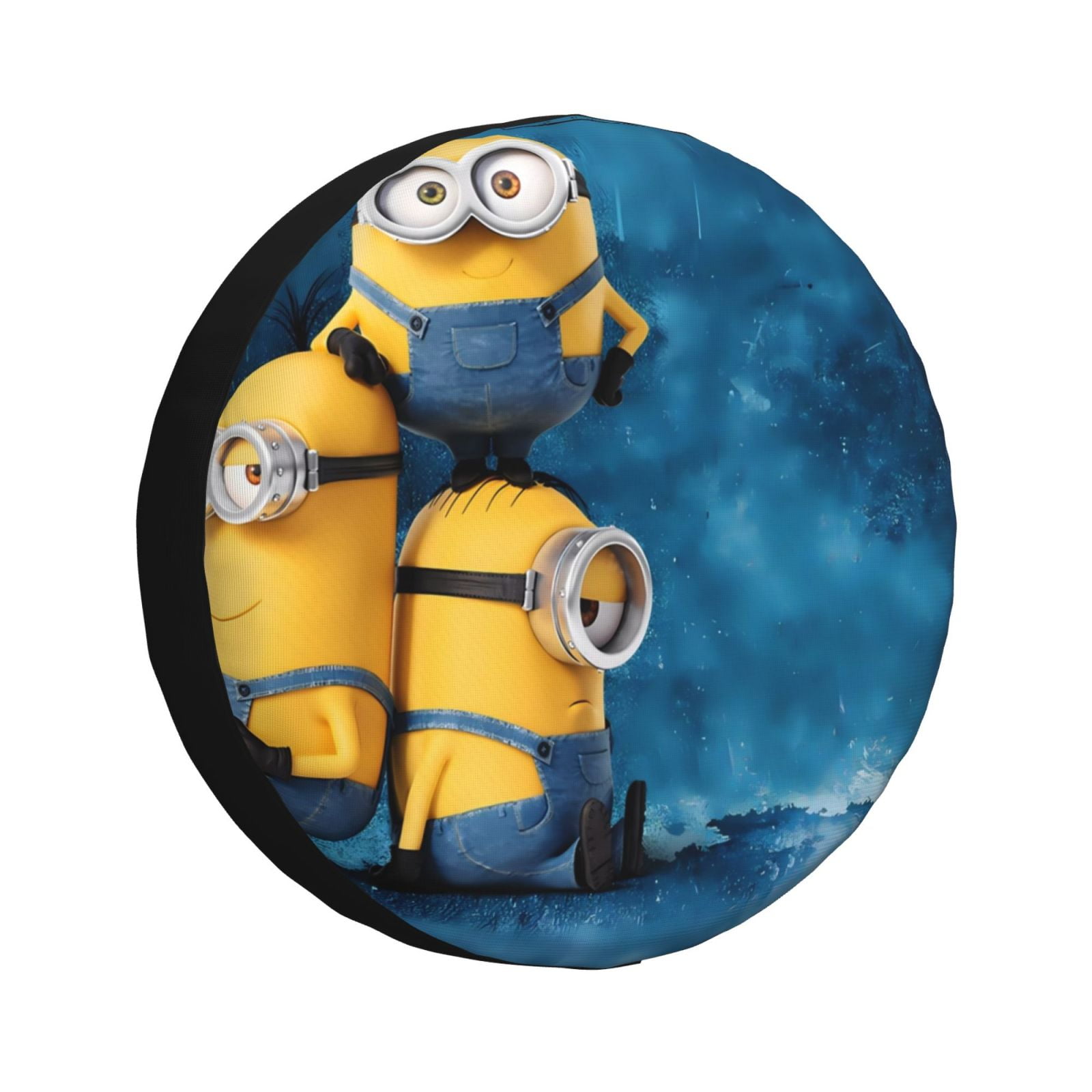Defioc Minions Print Spare Tire Cover, 14-17 inch Universal Spare Tire ...