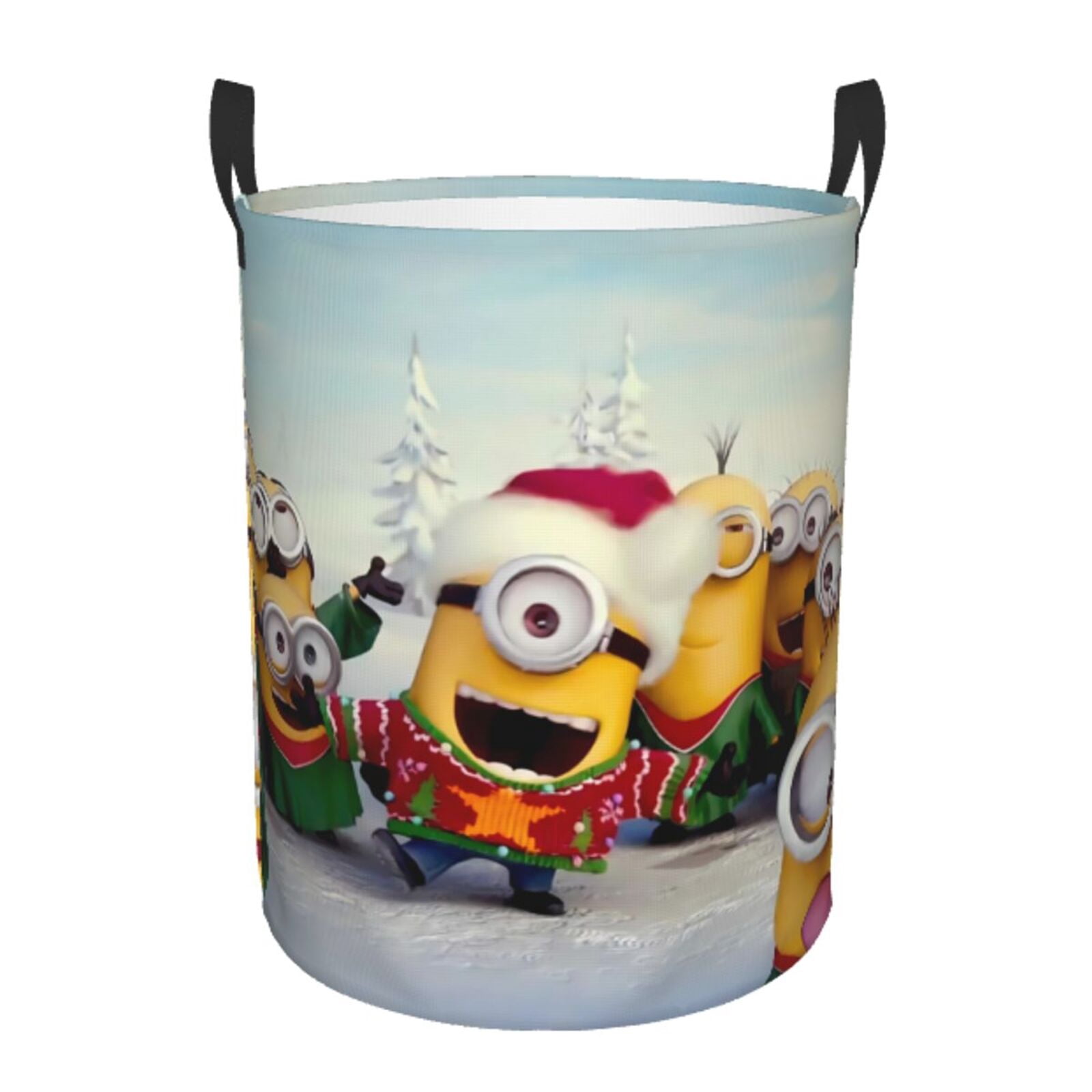 Defioc Minions Print Waterproof Foldable Laundry Hamper Bucket with ...