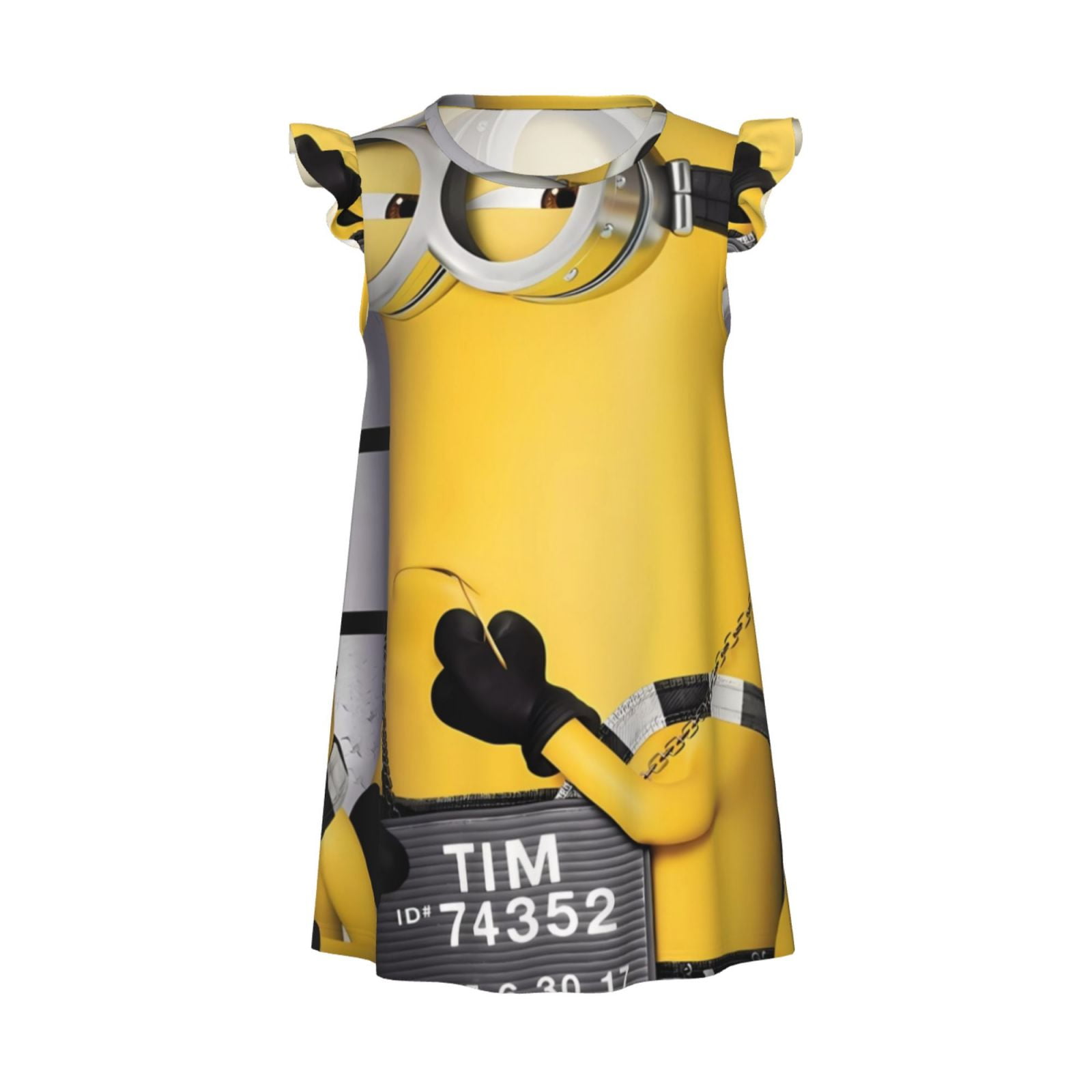 Defioc Minions for Girl's Cute Nightgowns, Pajamas Flutter Short ...