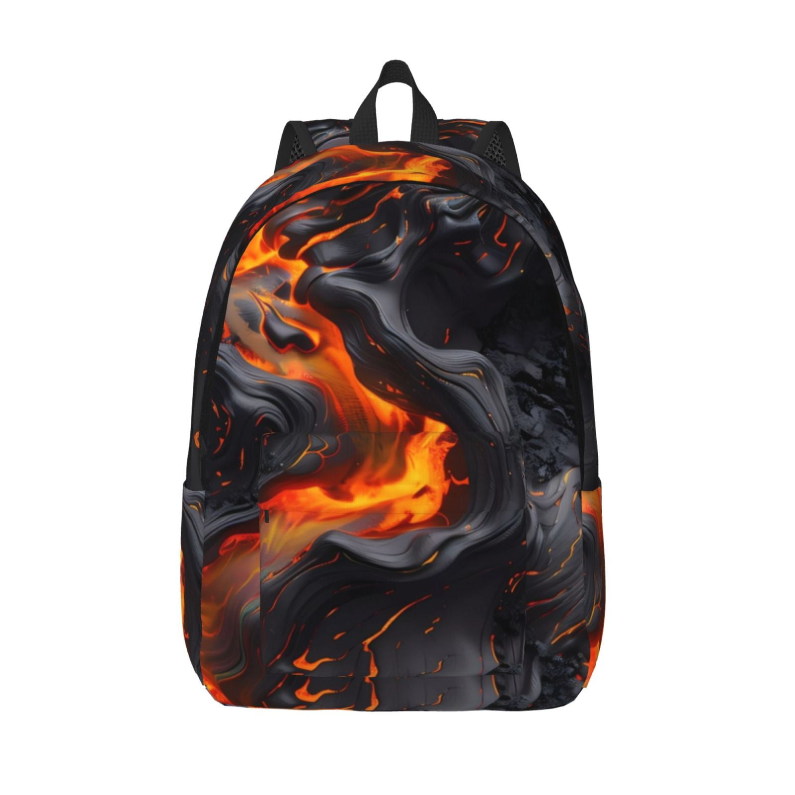Defioc Molten Lava Abstract Flow for Canvas Backpack,Travel Rucksack ...