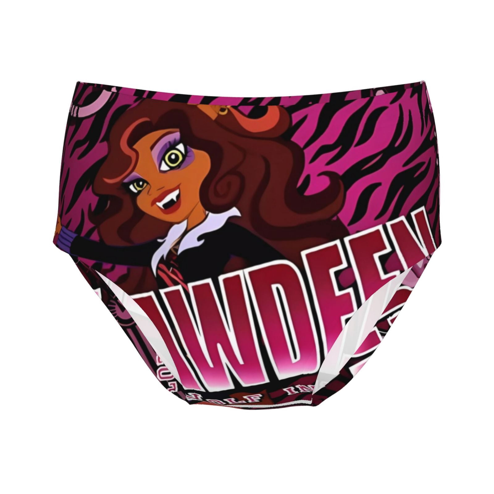 Defioc Monster High Pattern Girls Underwear Stretch Cotton Panties For