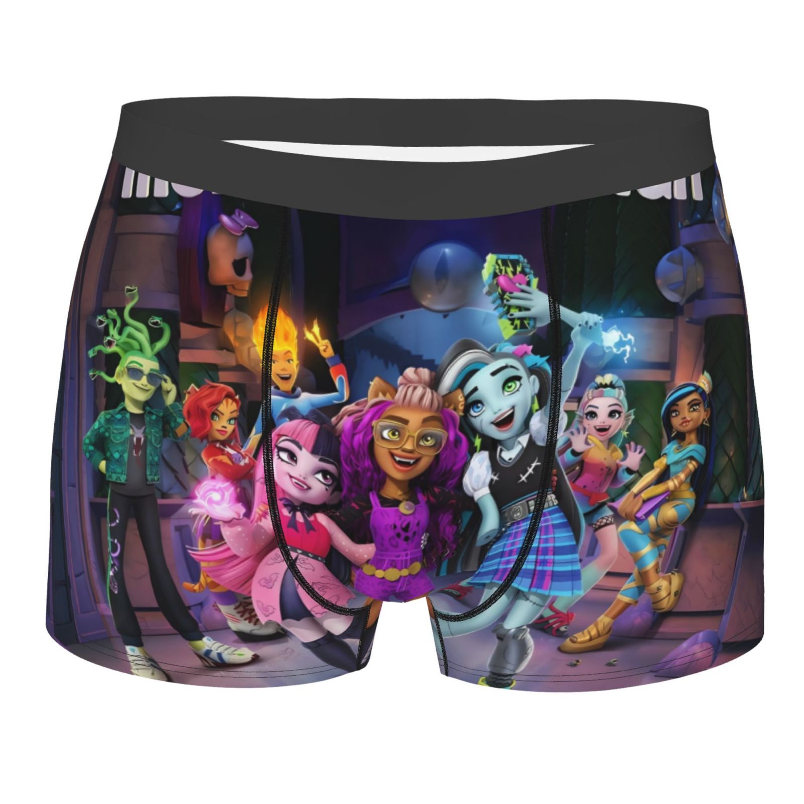 Defioc Monster High Pattern Men's Cotton Boxer Briefs Underwear Cool ...