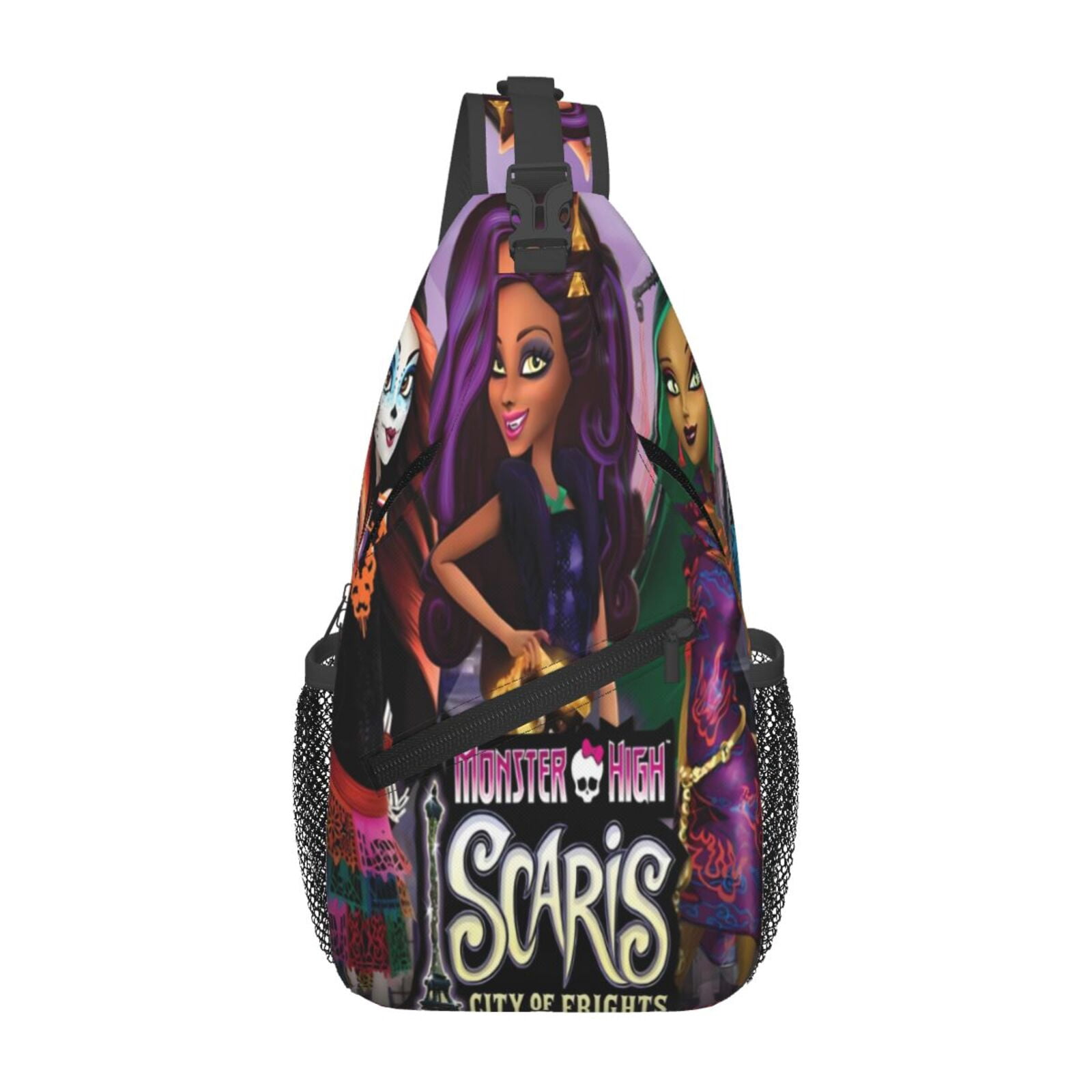 Defioc Monster High Print Crossbody Bags for Women Men Women,Sling Bag ...