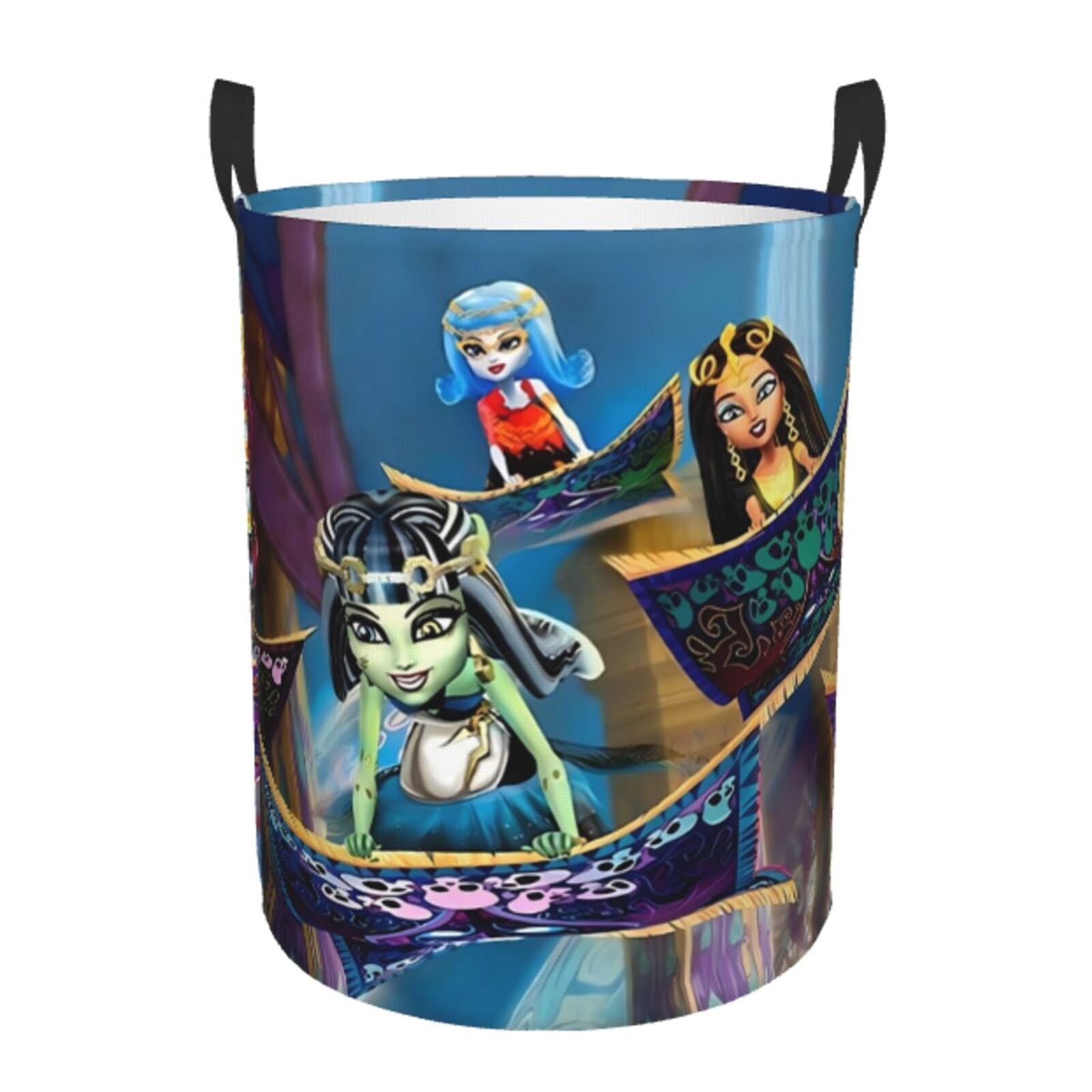 Defioc Monster High Print Waterproof Foldable Laundry Hamper Bucket ...