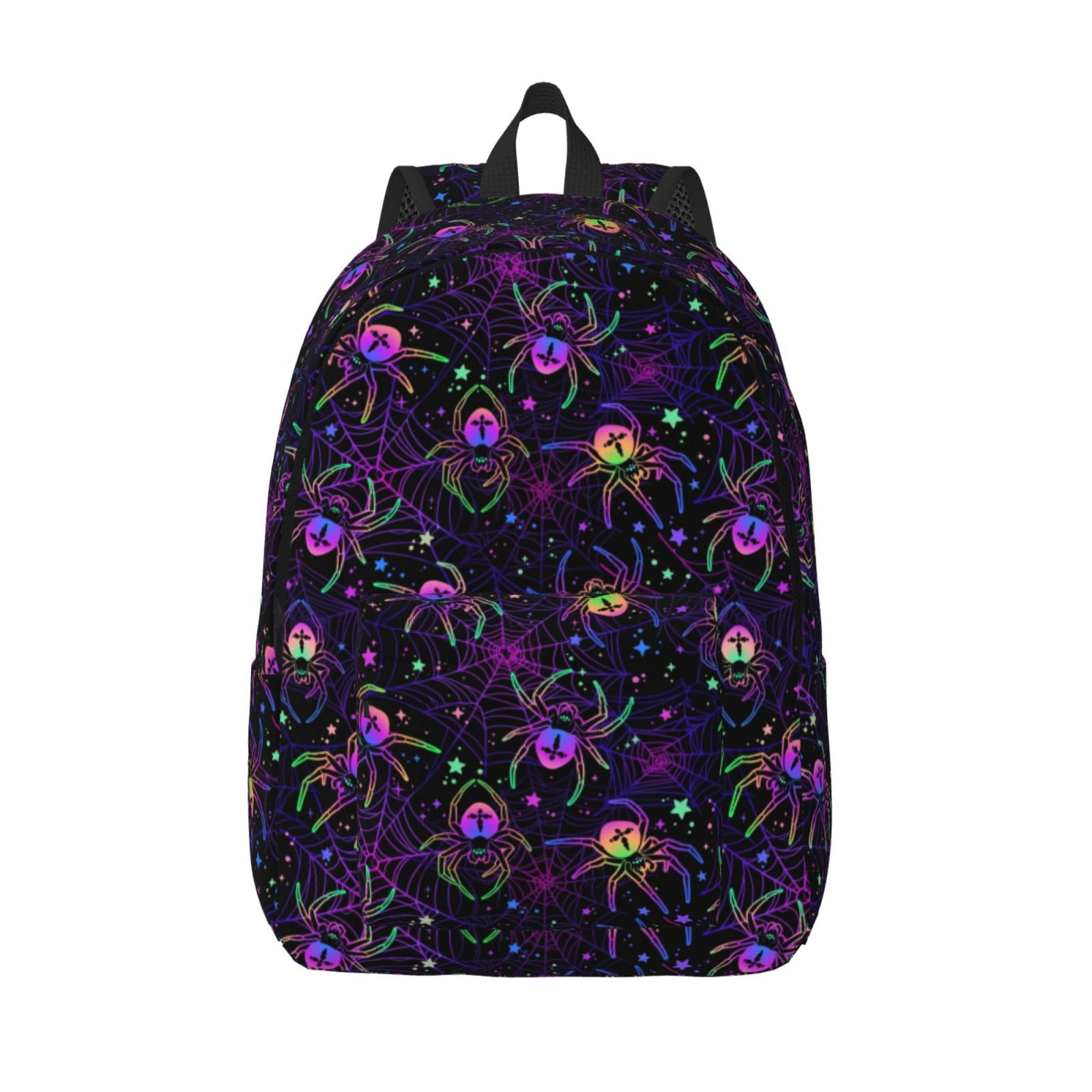 Defioc Multi-colored Spiders for Canvas Backpack,Travel Rucksack Unisex ...