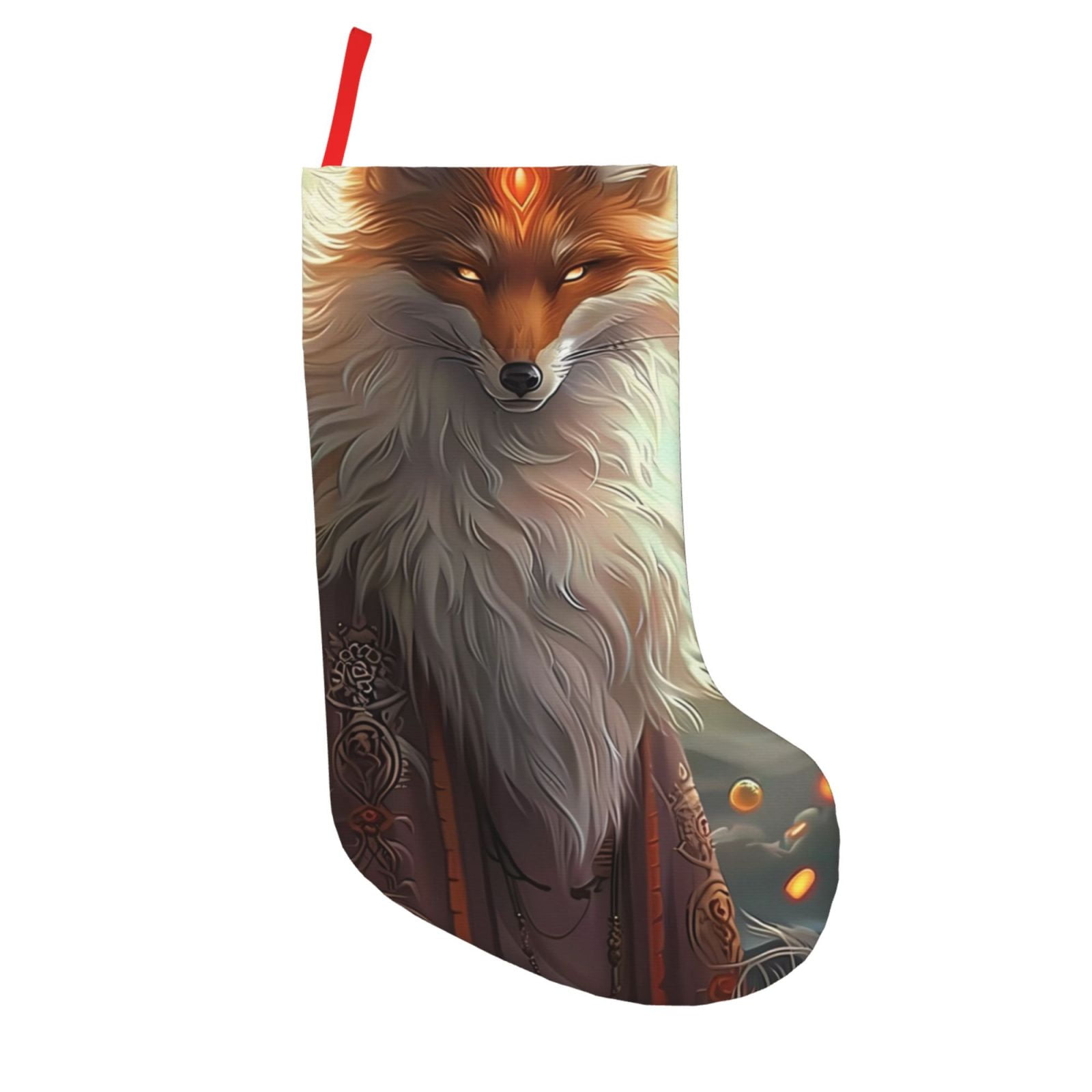 Defioc Mystic Fox With Halo for Christmas Stockings 18" Personalized ...