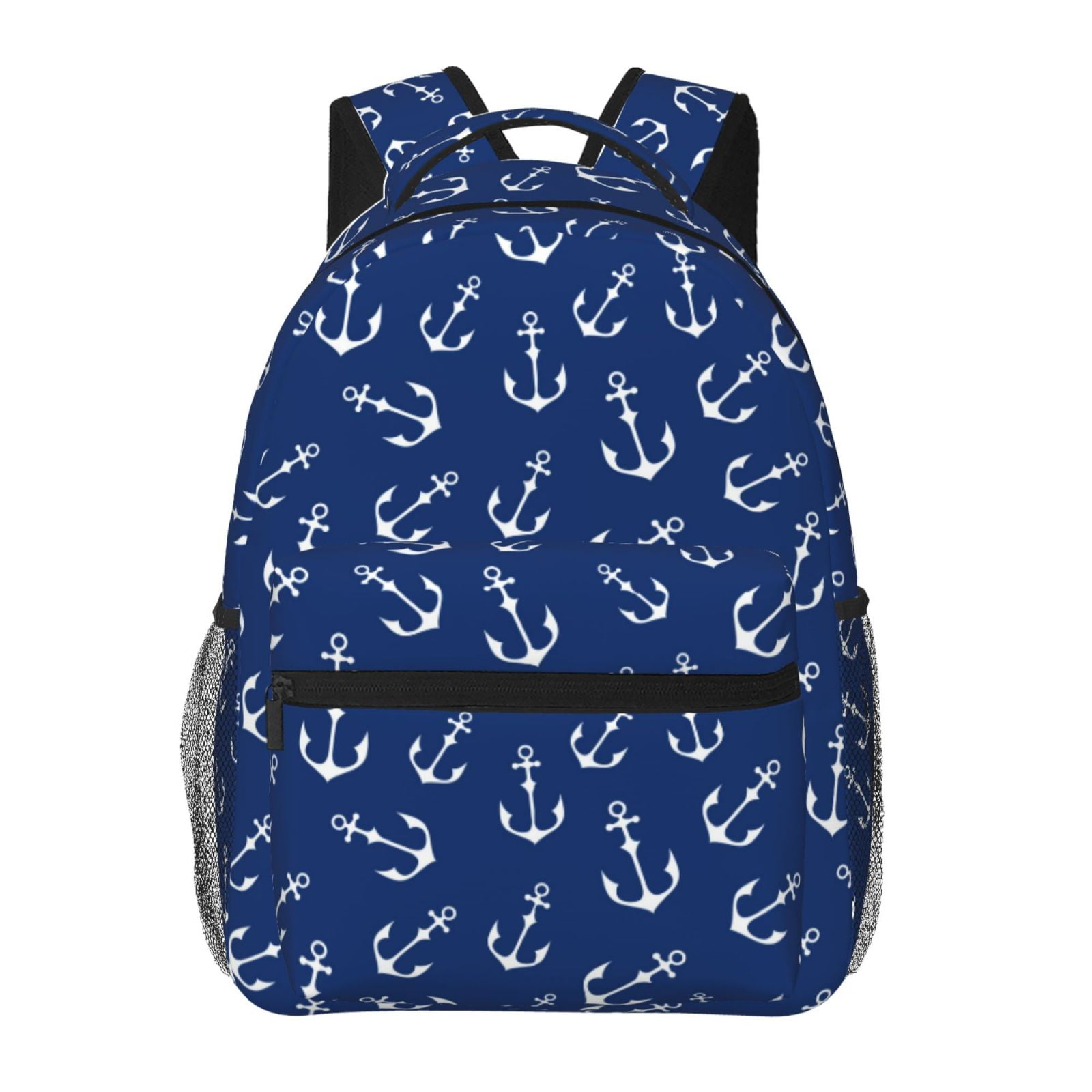 Defioc Nautical Anchors Pattern Laptop Backpack,Travel Backpack Outdoor ...