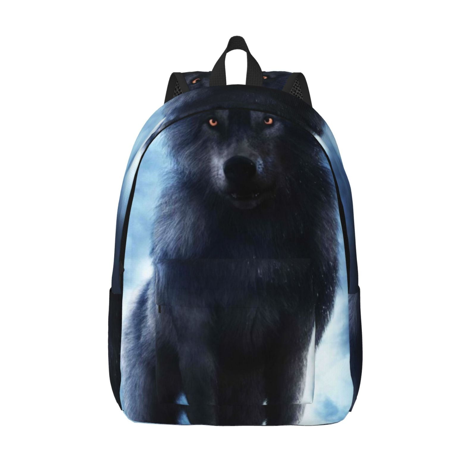 Defioc Night Scene of Wolves for Canvas Backpack,Travel Rucksack Unisex ...