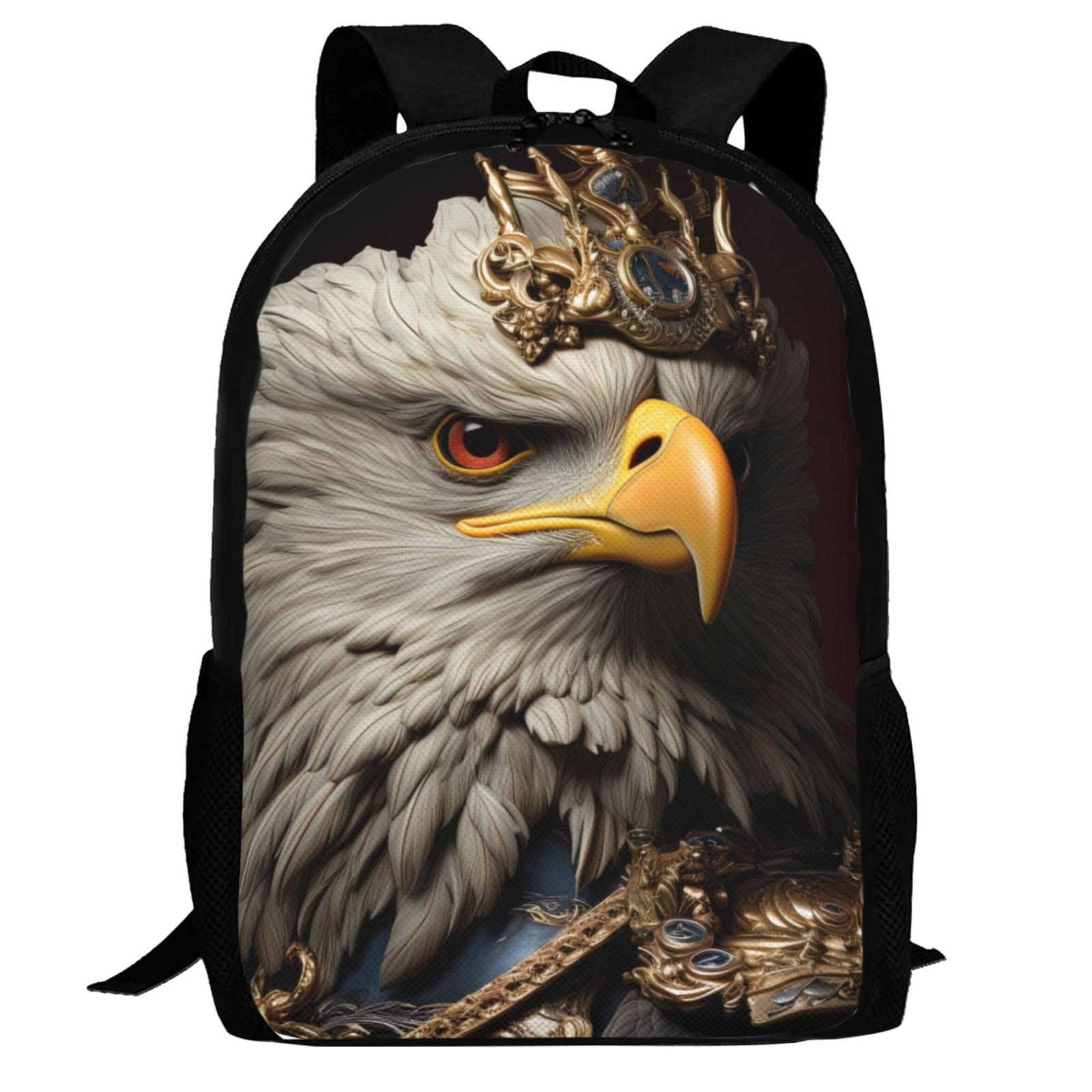 Defioc Noble Style Bald Eagle Pattern Carry on Backpack,16.5x12.5x5.5 ...