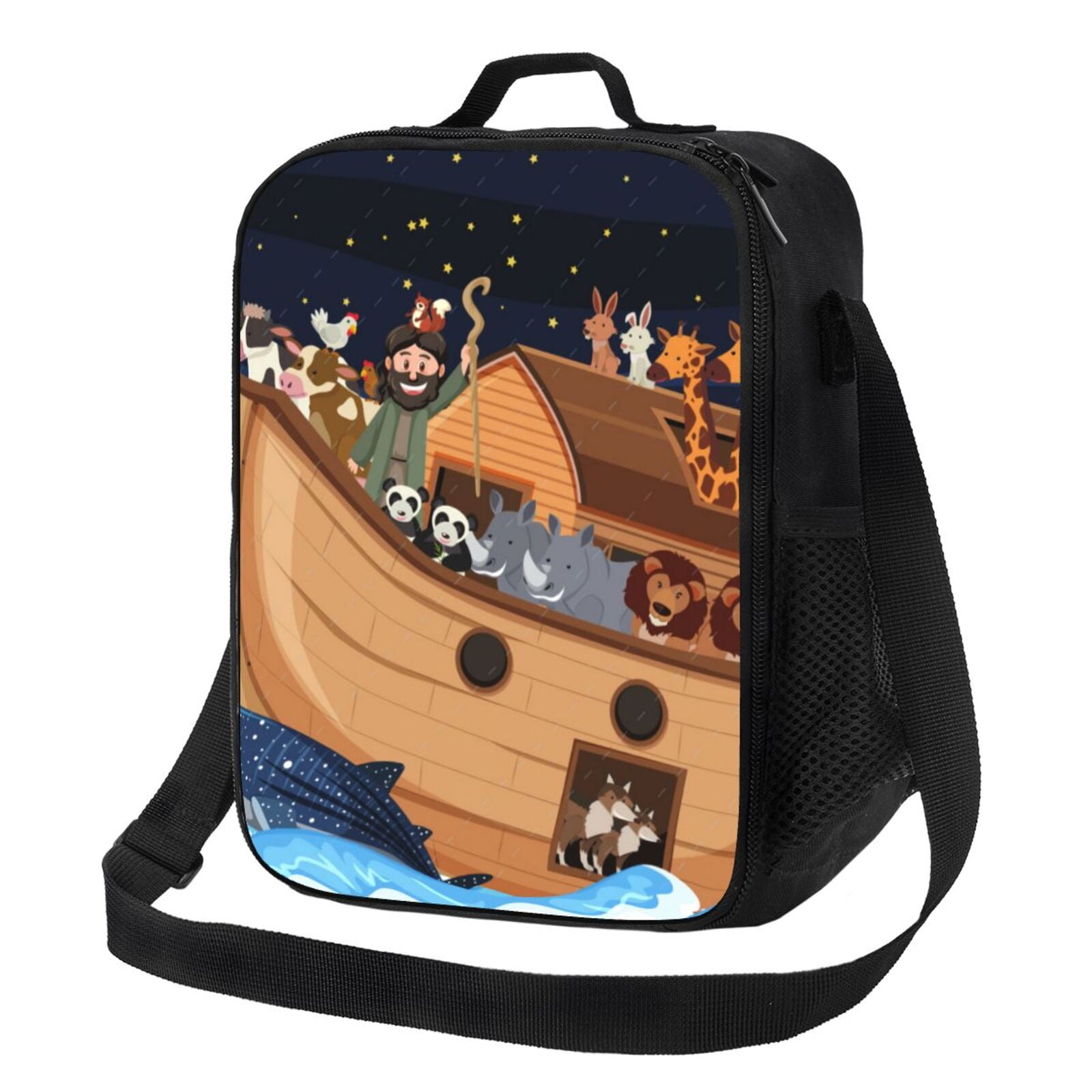 Defioc Ocean Scene with Noah's Ark Print Lunch Box for Men & Women ...
