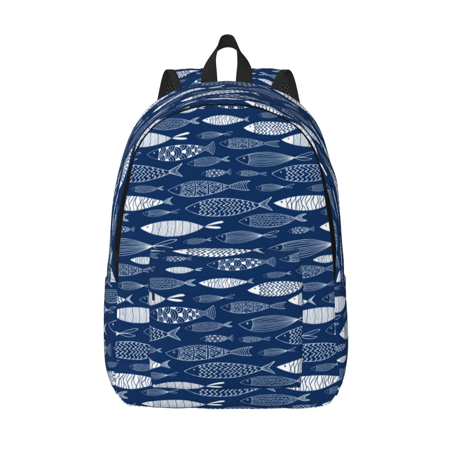 Defioc Ornamental Fish for Canvas Backpack,Travel Rucksack Unisex ...