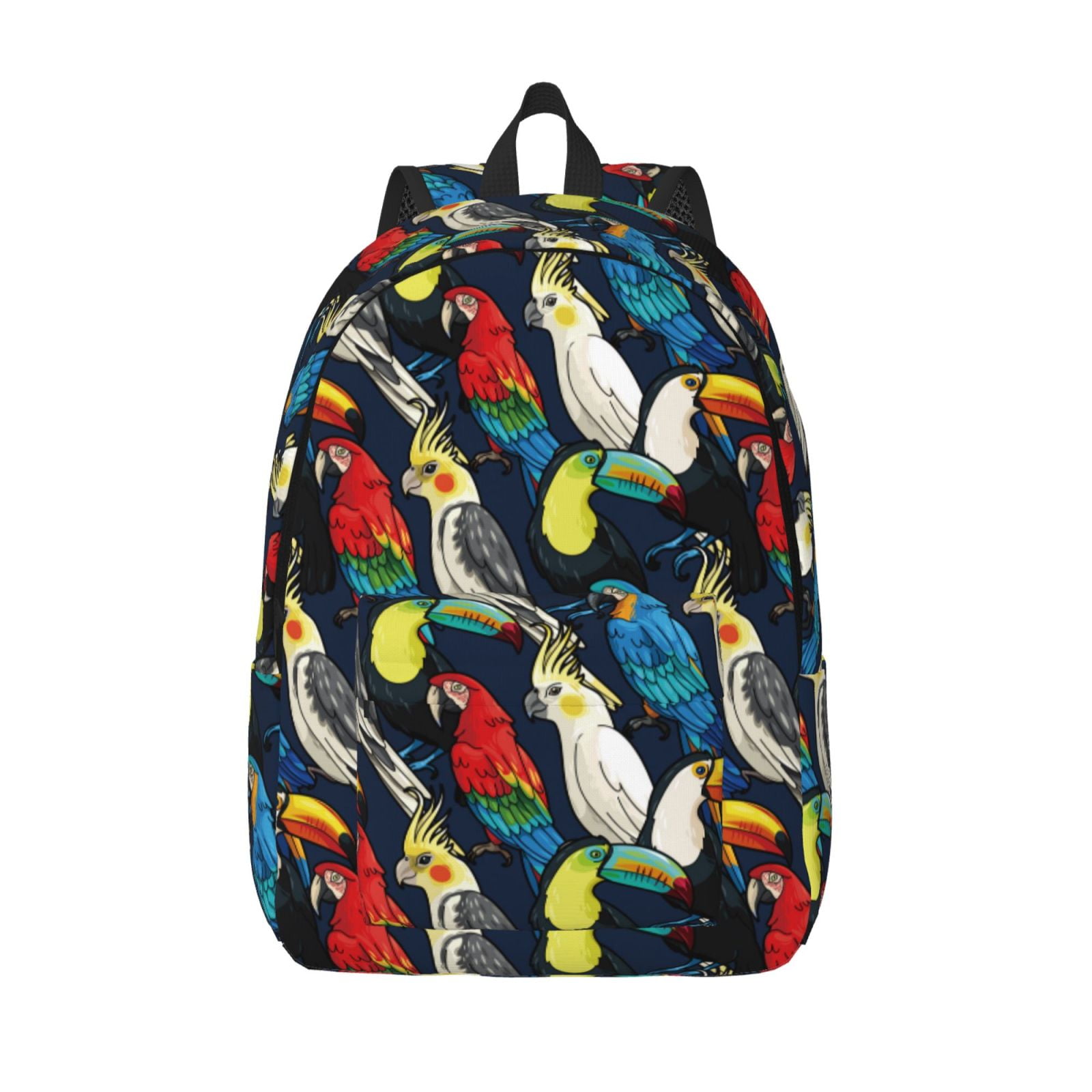 Defioc Parrot for Canvas Backpack,Travel Rucksack Unisex Knapsack ...