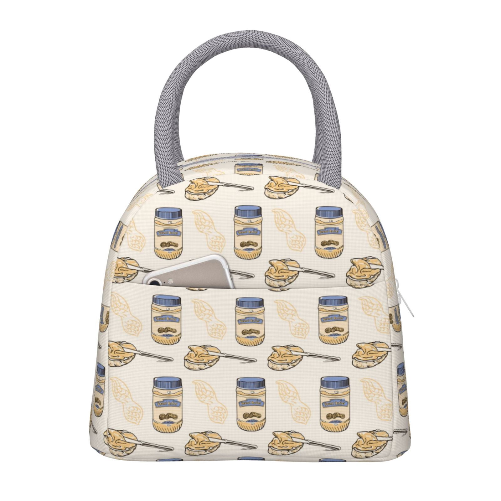 Defioc Peanuts Print LunchBag for Women and Men - Leakproof Cooler Tote ...