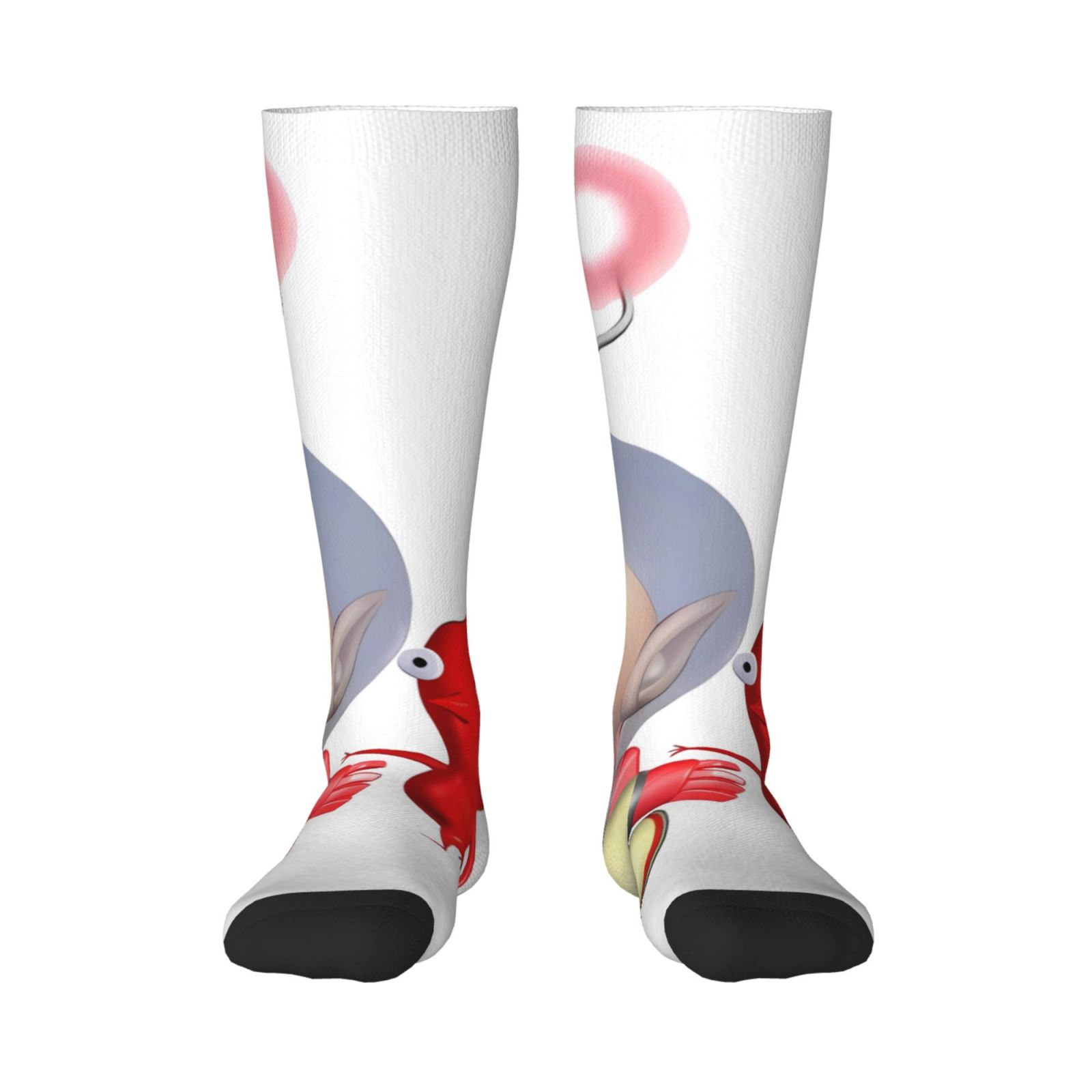 Defioc Pikmin Pattern Cool Socks Men's & Women's Crew Socks Funny Crazy ...