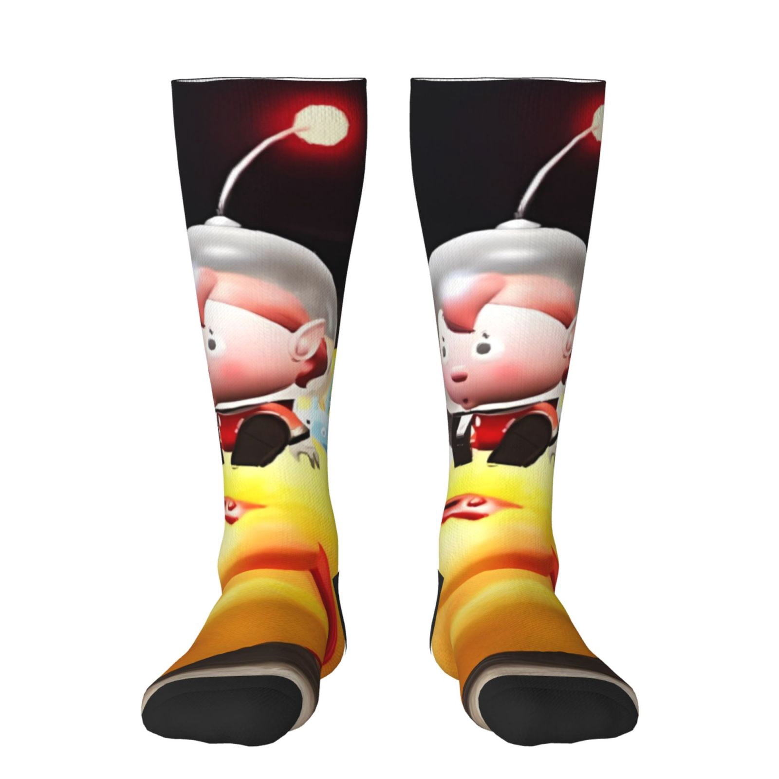 Defioc Pikmin Pattern Cool Socks Men's & Women's Crew Socks Funny Crazy ...