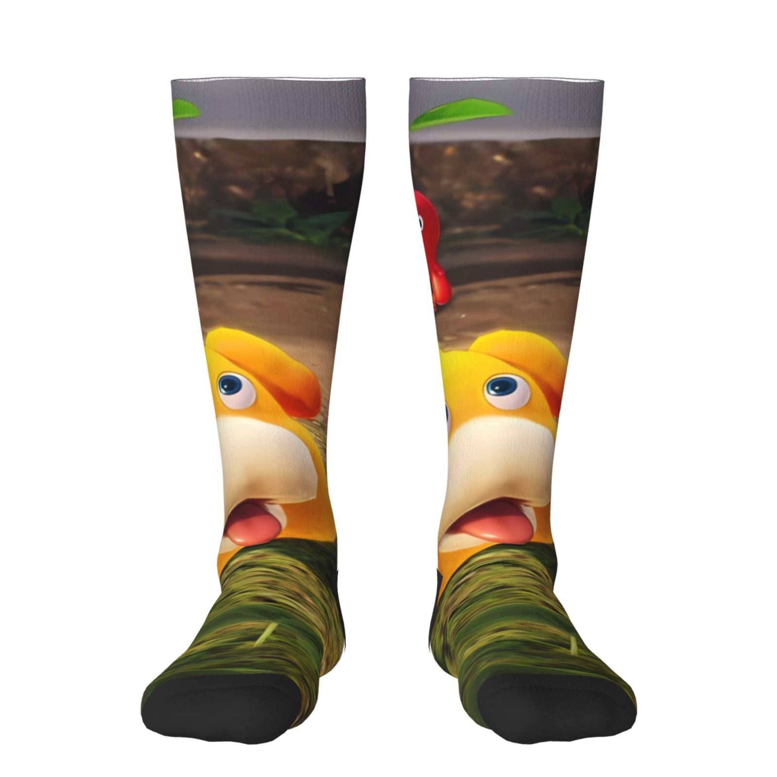 Defioc Pikmin Pattern Cool Socks Men's & Women's Crew Socks Funny Crazy ...