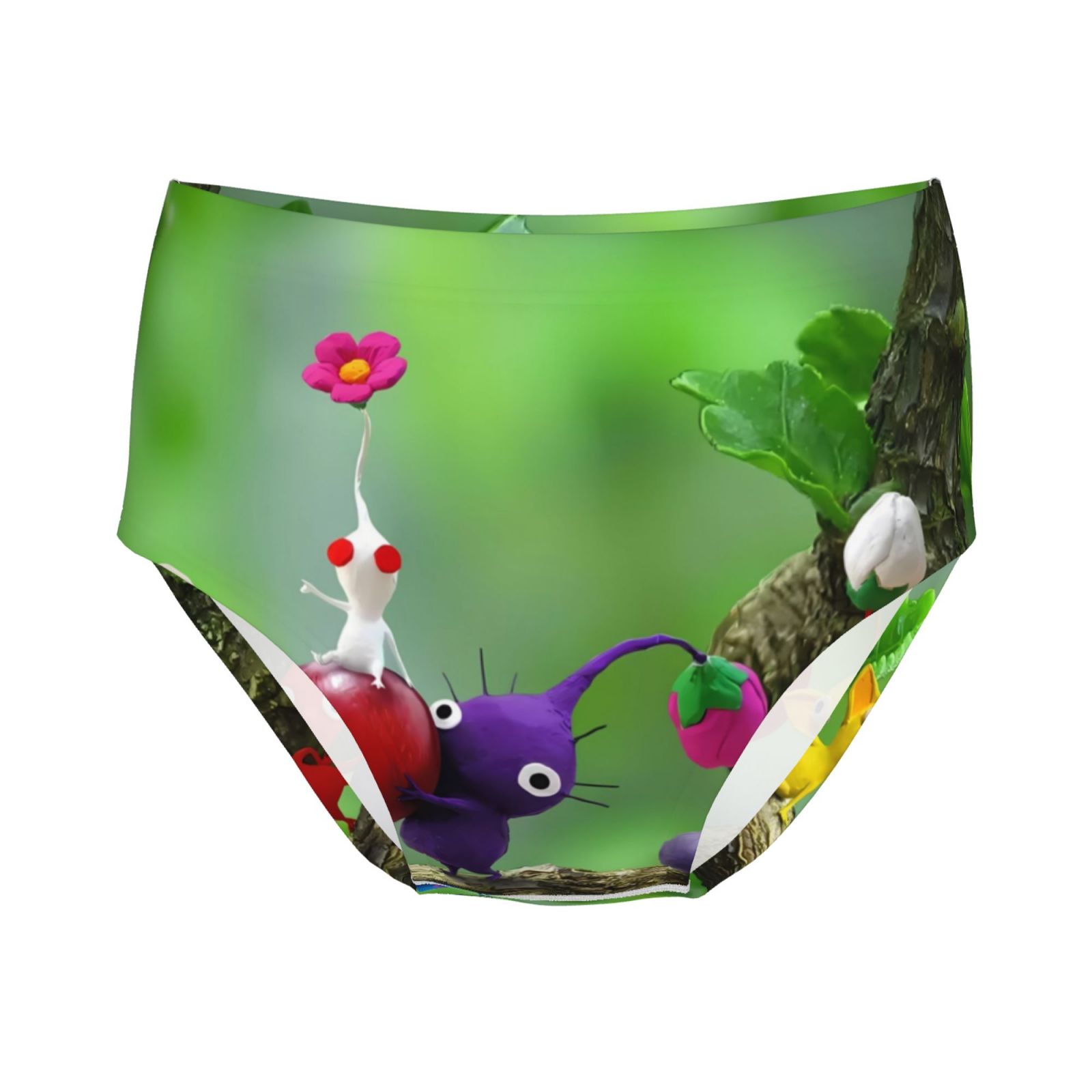 Defioc Pikmin Pattern Girls Underwear Stretch Cotton Panties For Girls