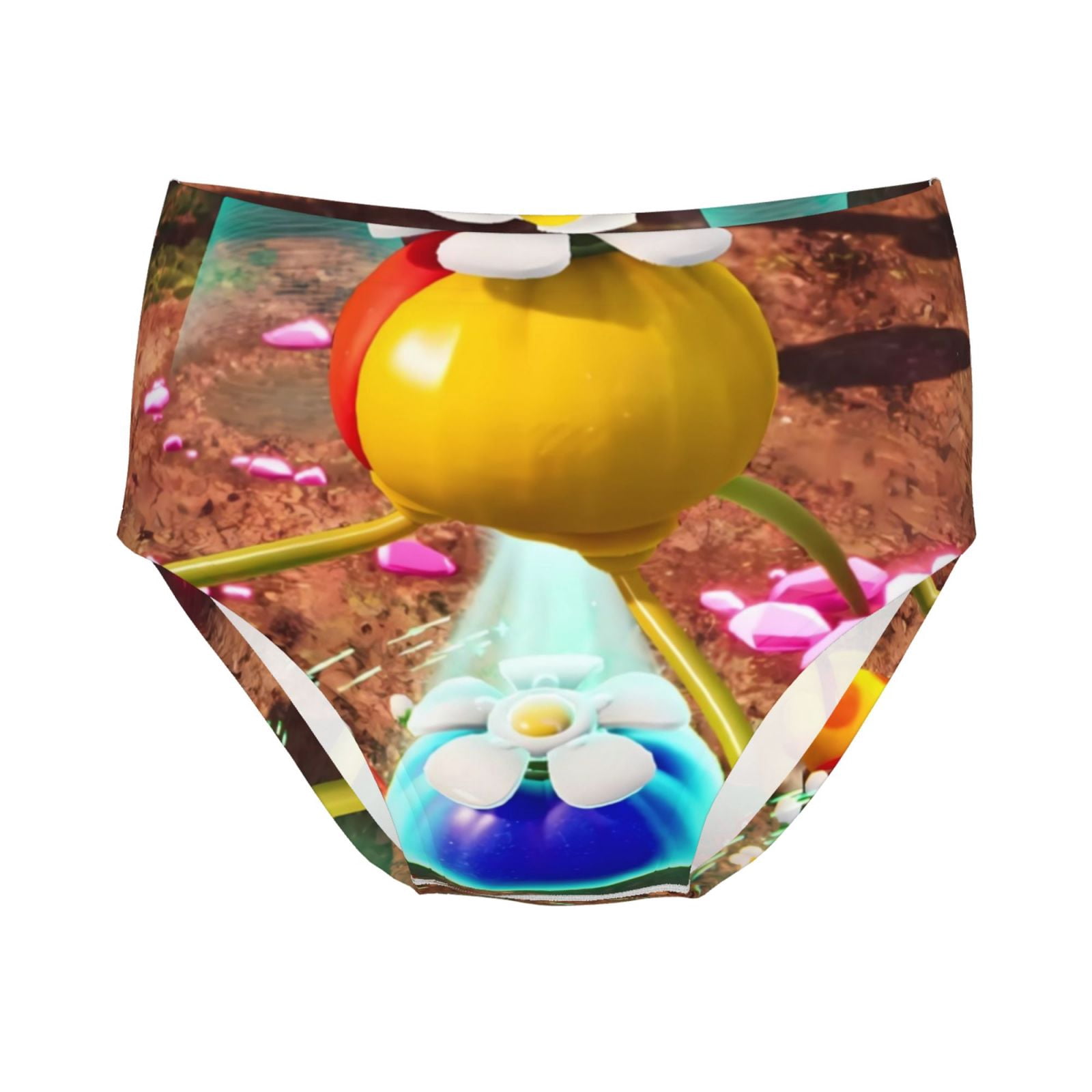 Defioc Pikmin Pattern Girls Underwear Stretch Cotton Panties For Girls