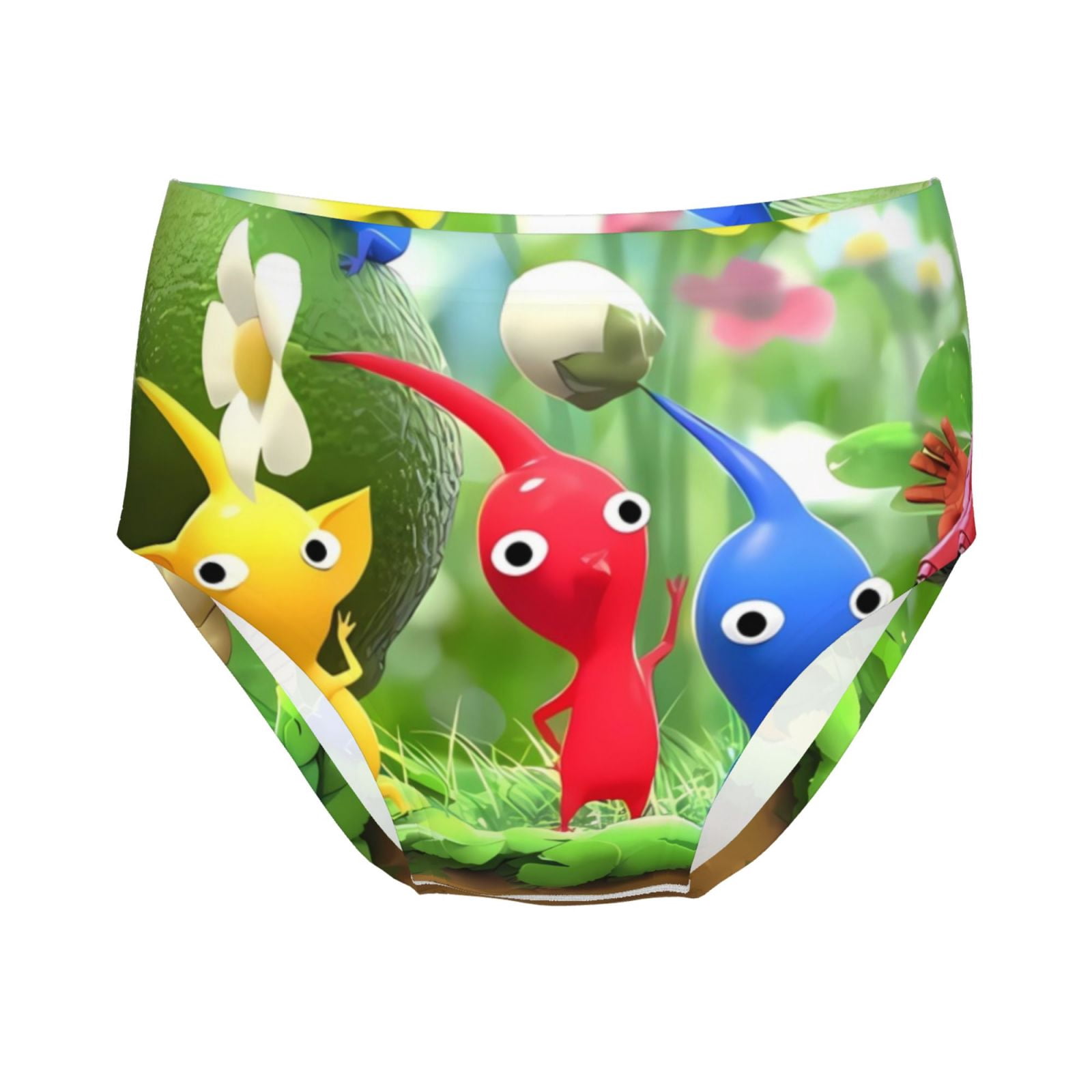 Defioc Pikmin Pattern Girls Underwear Stretch Cotton Panties For Girls