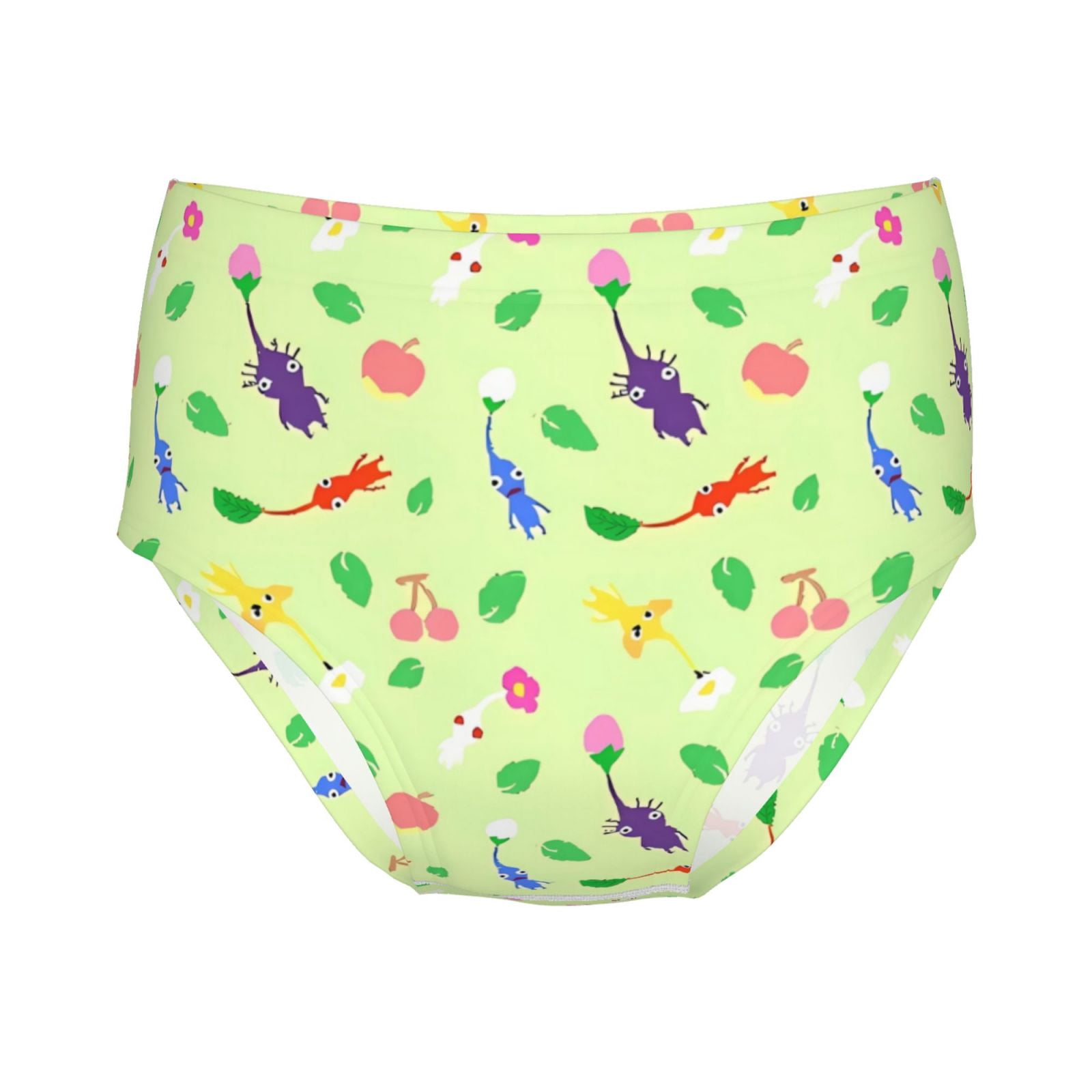 Defioc Pikmin Pattern Girls Underwear Stretch Cotton Panties For Girls