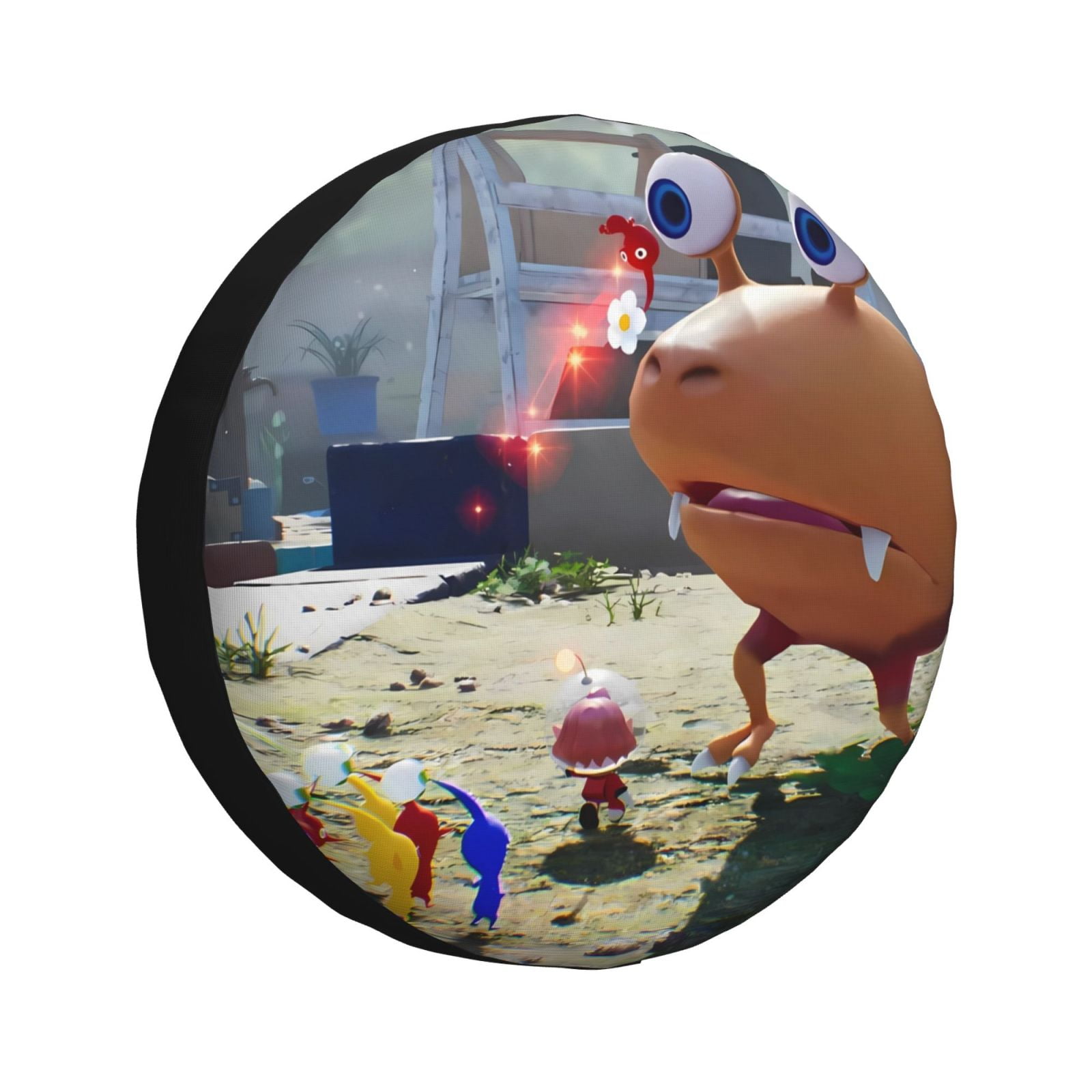 Defioc Pikmin Print Spare Tire Cover, 14-17 inch Universal Spare Tire ...