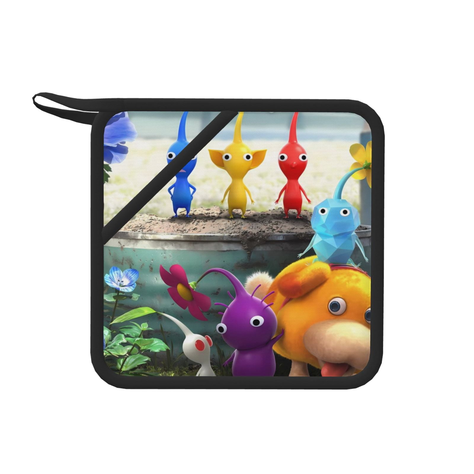 Defioc Pikmin Print Trivets for Hot Dishes,Silicone Hot Pads Pot ...