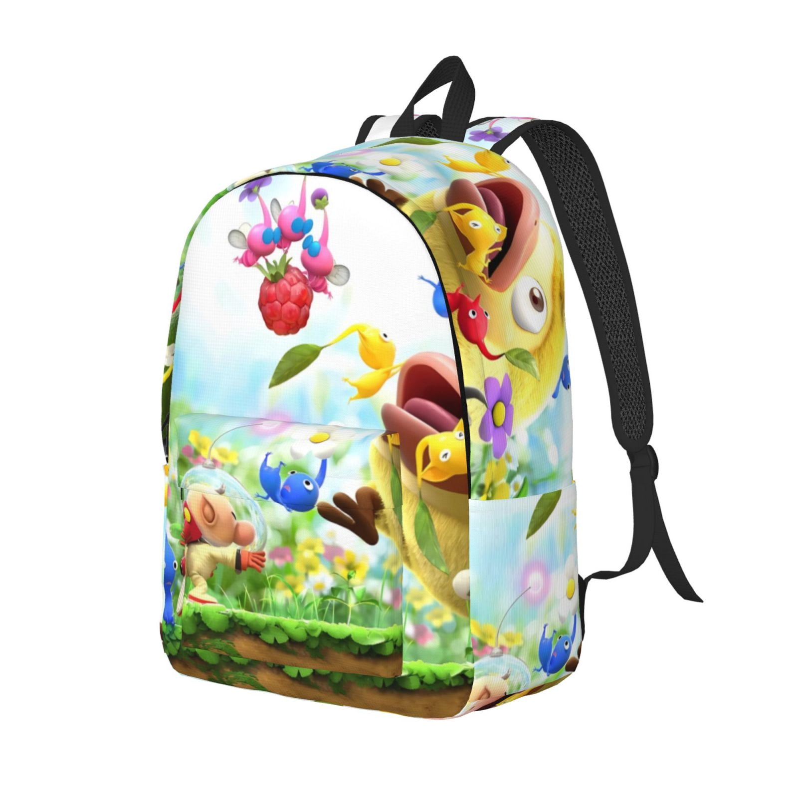 Defioc Pikmin for Canvas Backpack,Travel Rucksack Unisex Knapsack ...