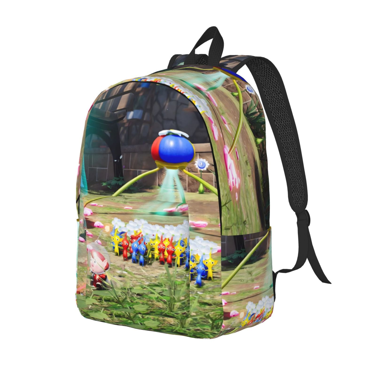 Defioc Pikmin for Canvas Backpack,Travel Rucksack Unisex Knapsack ...