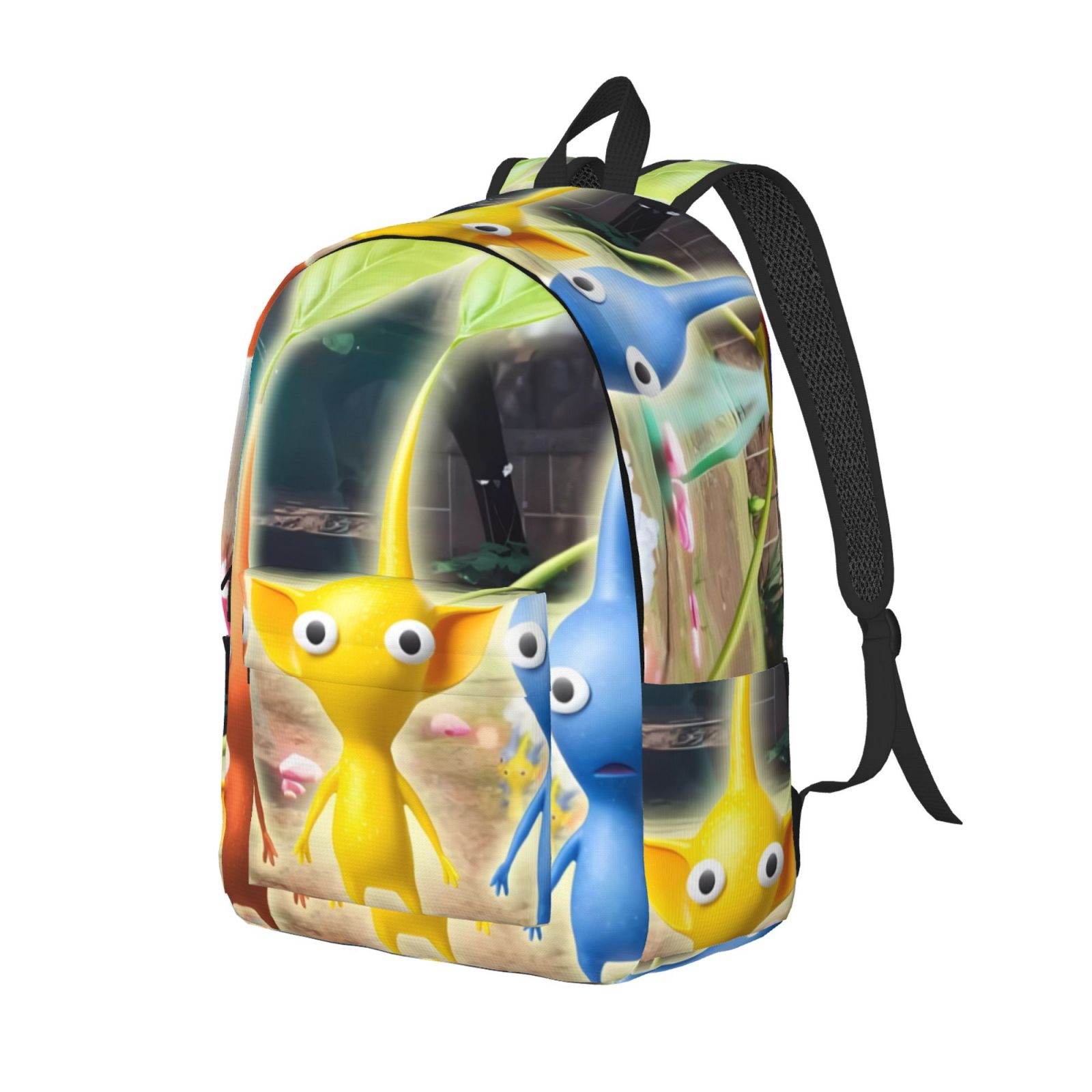 Defioc Pikmin for Canvas Backpack,Travel Rucksack Unisex Knapsack ...
