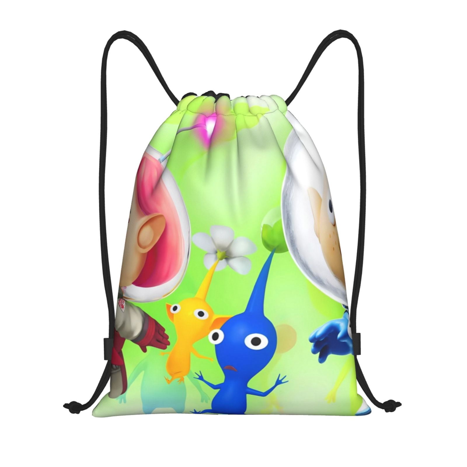 Defioc Pikmin for Drawstring Backpack Sports Gym Bag for Women Men ...
