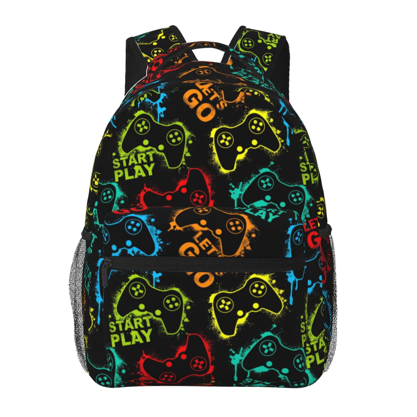 Defioc Play Game Start Pattern Laptop Backpack,Travel Backpack Outdoor ...