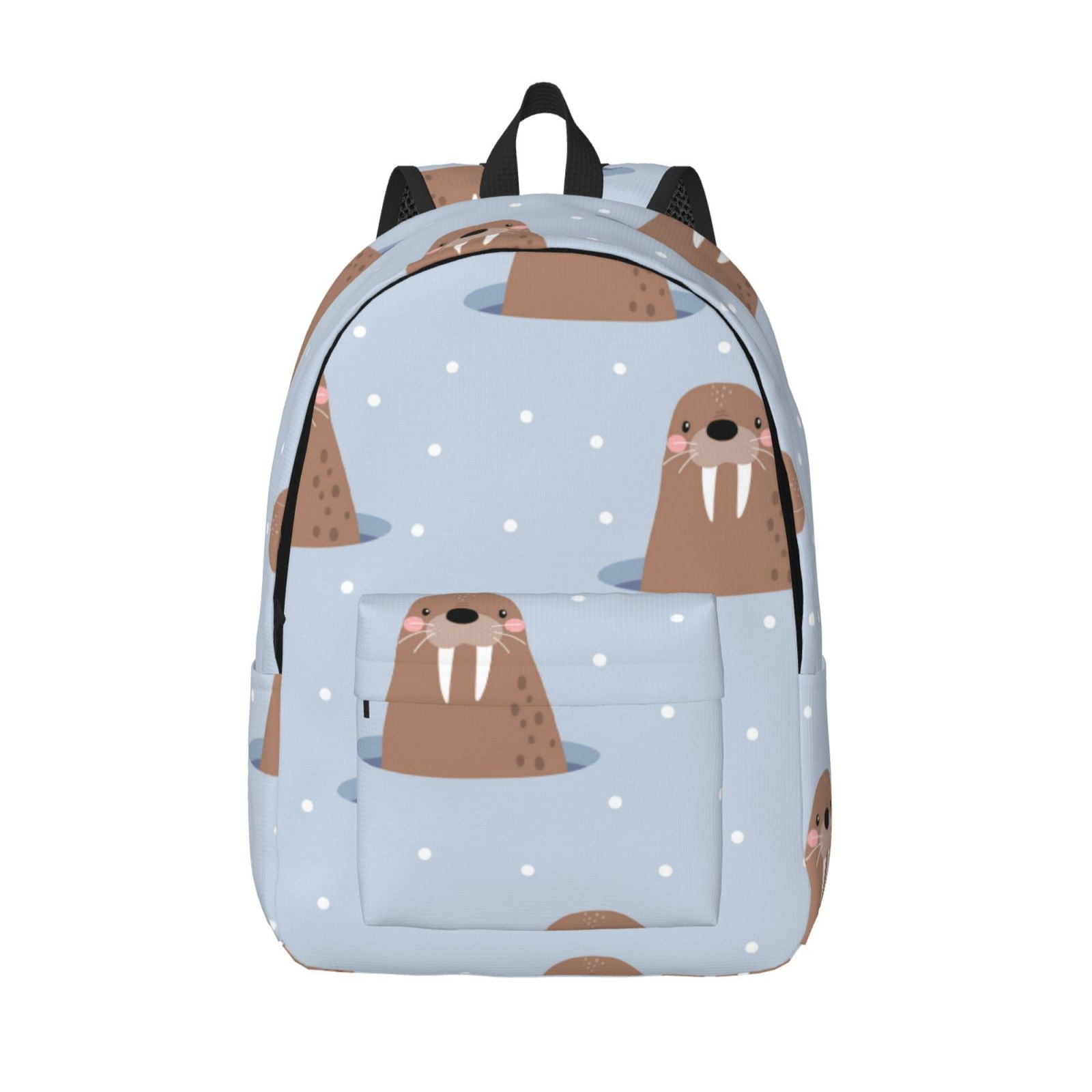 Defioc Playful Walrus Wonders for Canvas Backpack,Travel Rucksack ...