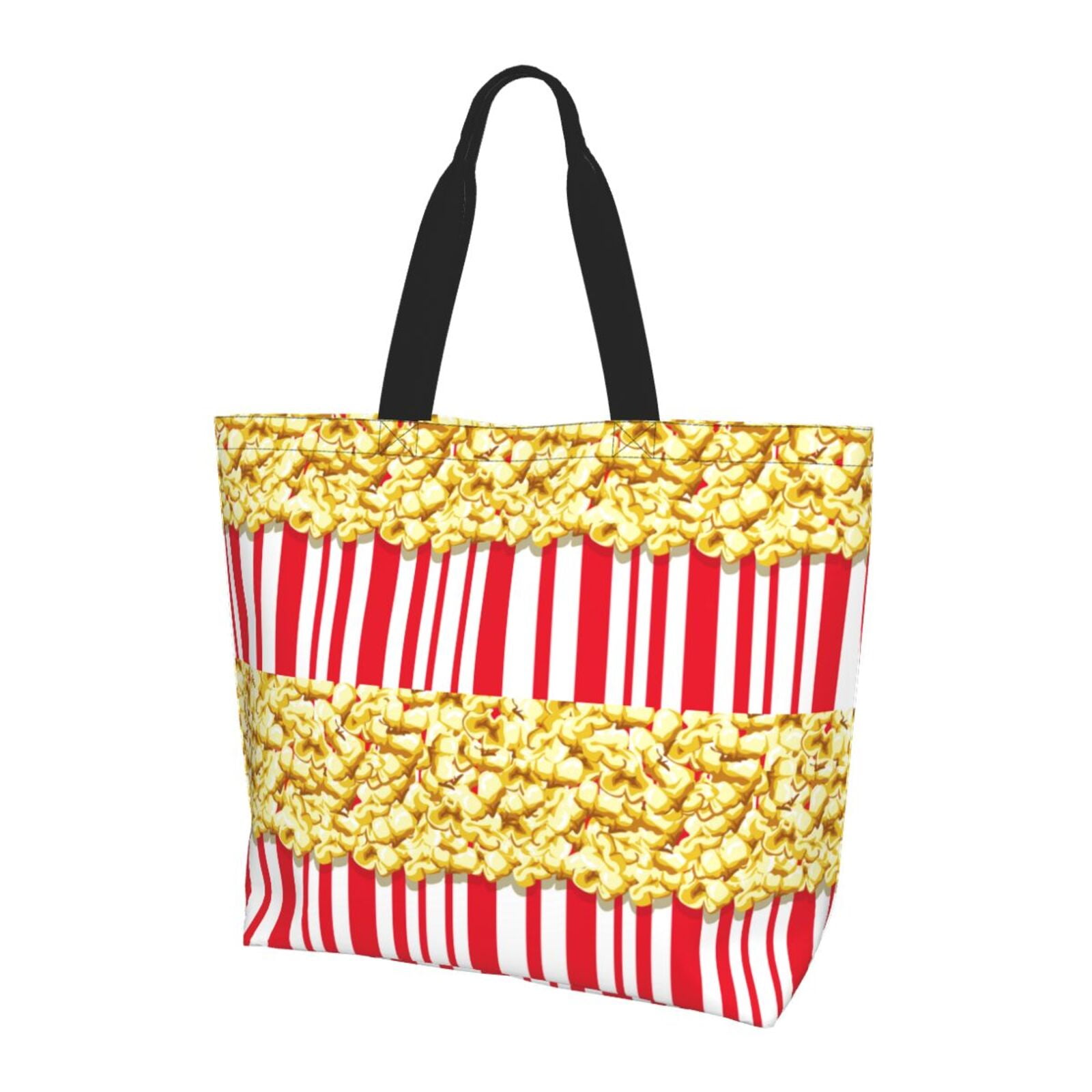 Defioc Popcornfor Women's Tote Bag - Shopping Bag Casual Shoulder Bag ...