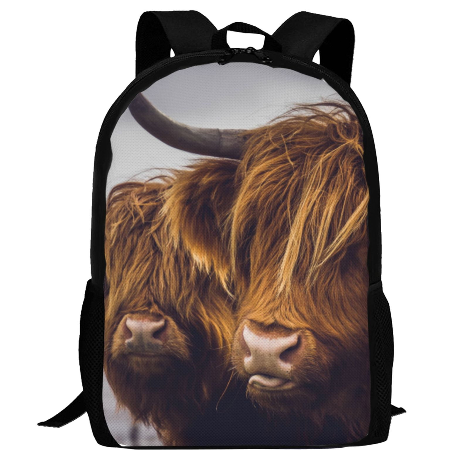 Defioc Portrait Of Cow With Its Baby Cow Pattern Carry on Backpack,16 ...